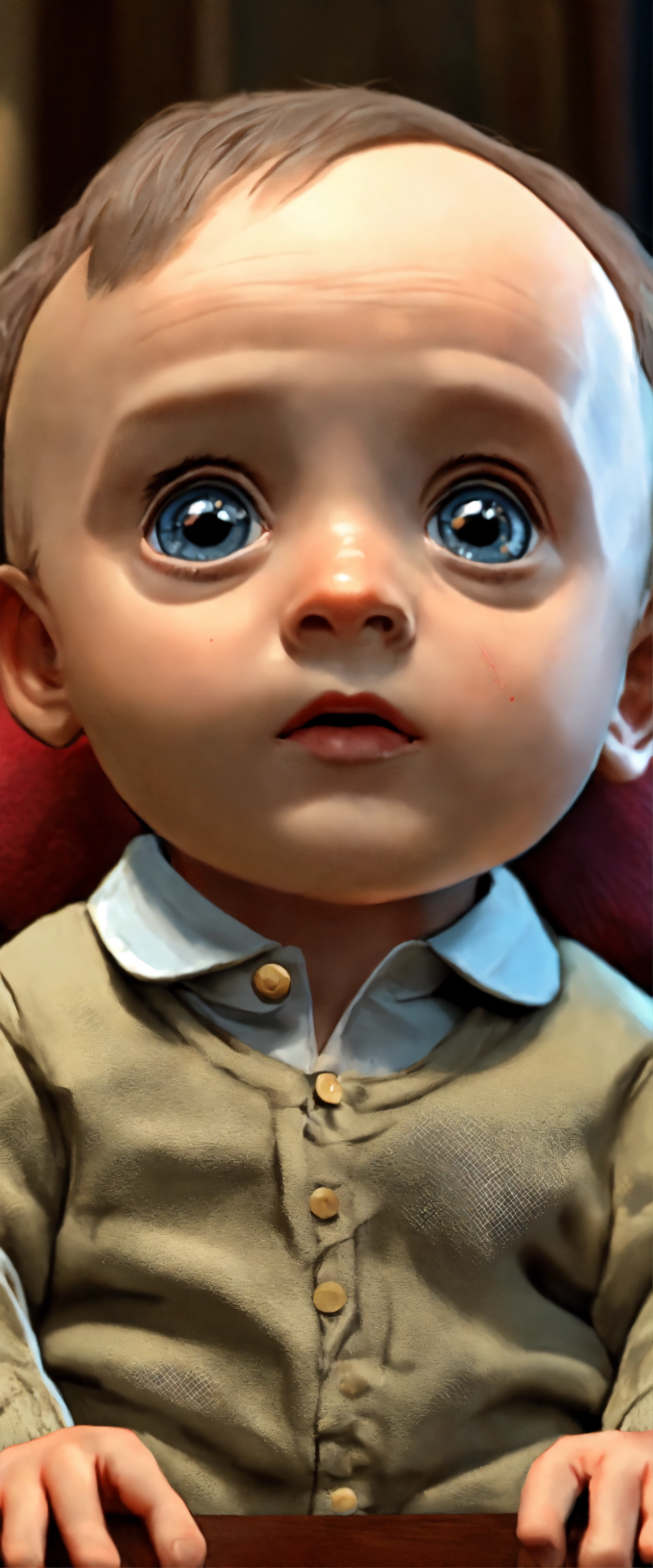 Lexica - Hannibal Lecter as a cute baby, cartoon effect, very big eyes ...