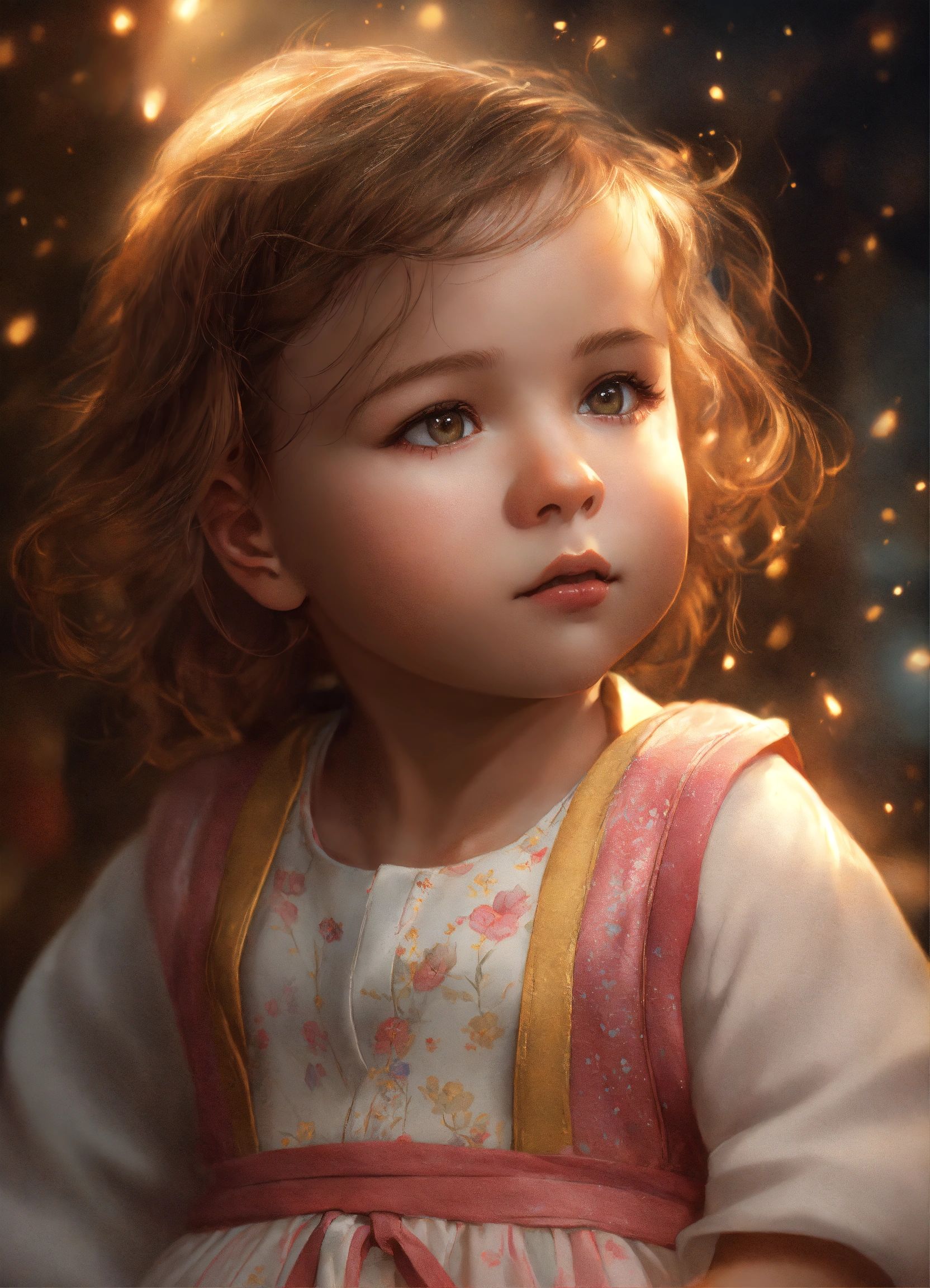 Lexica - Baby little girl, illustrated by greg rutkowski and gaston ...