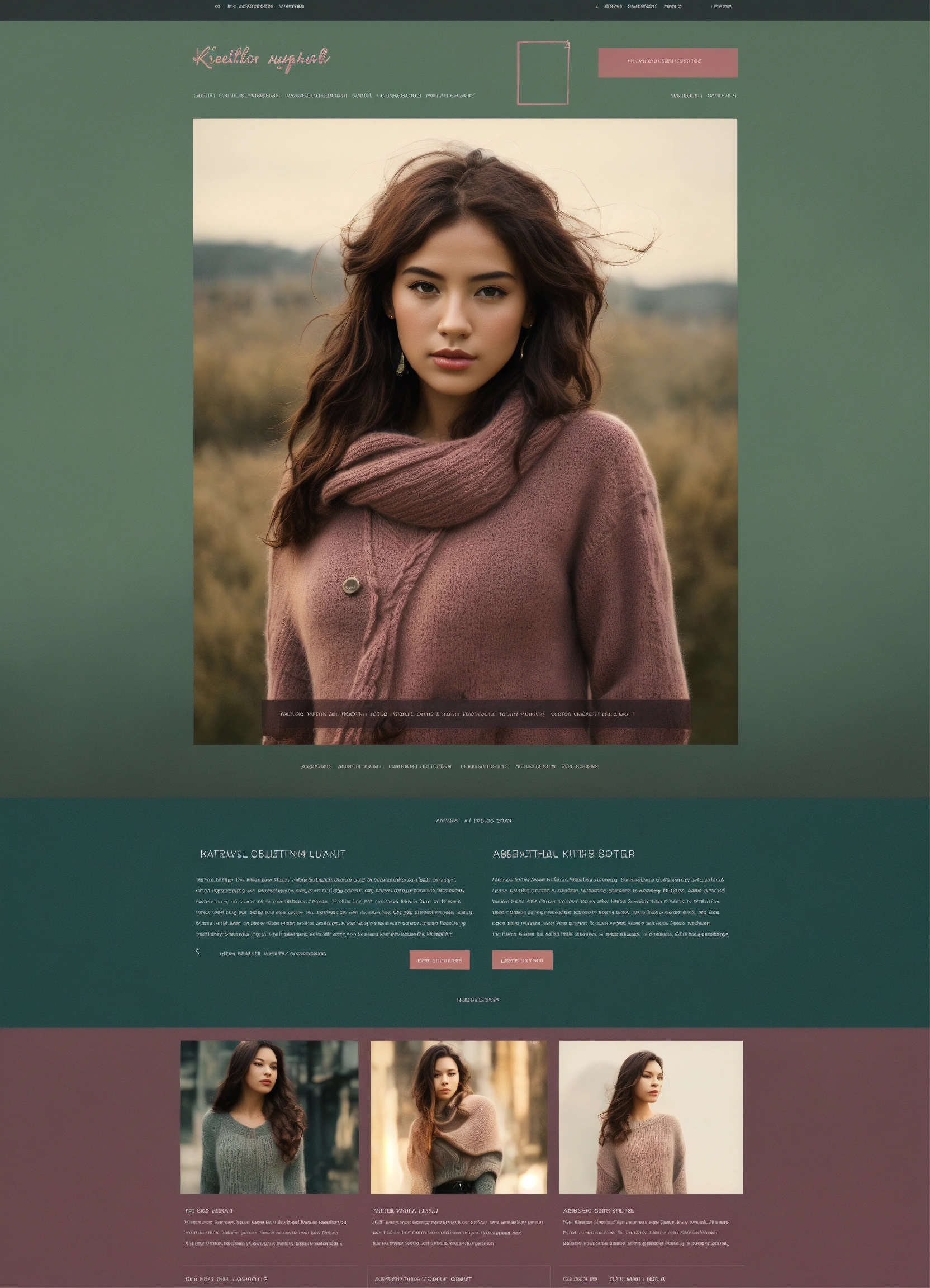 Lexica - Portfolio website for knitting ui design sophisticated, modern ...