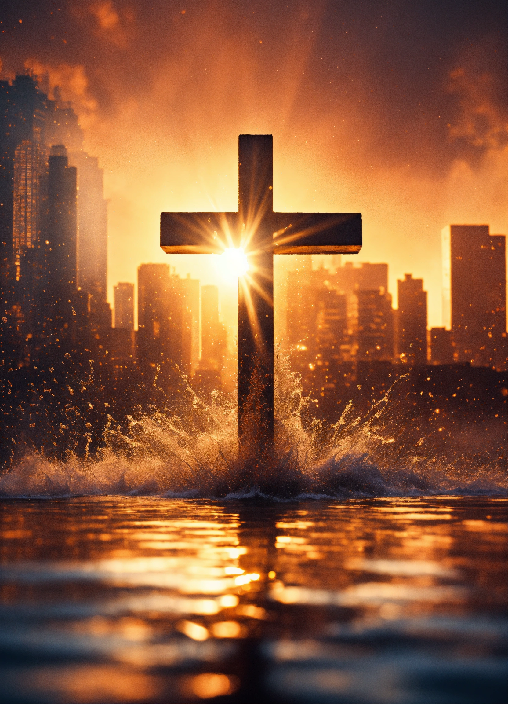 Lexica - Cross, in a world,within a world,beams of light in the ...