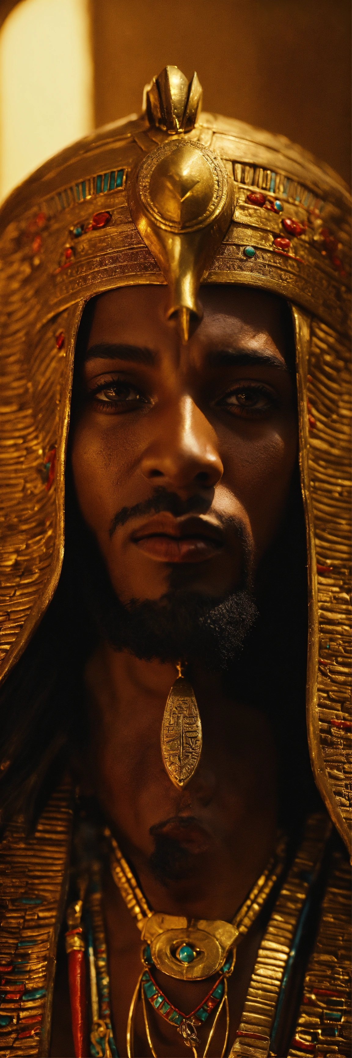 Lexica - An evil portrait of a cruel and angry Ethiopian Egyptian ...