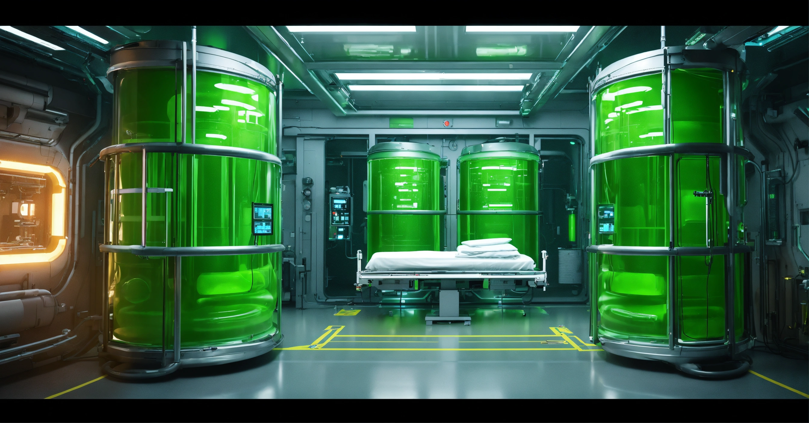 Lexica - A realistic photo of an advanced medical facility, with ...
