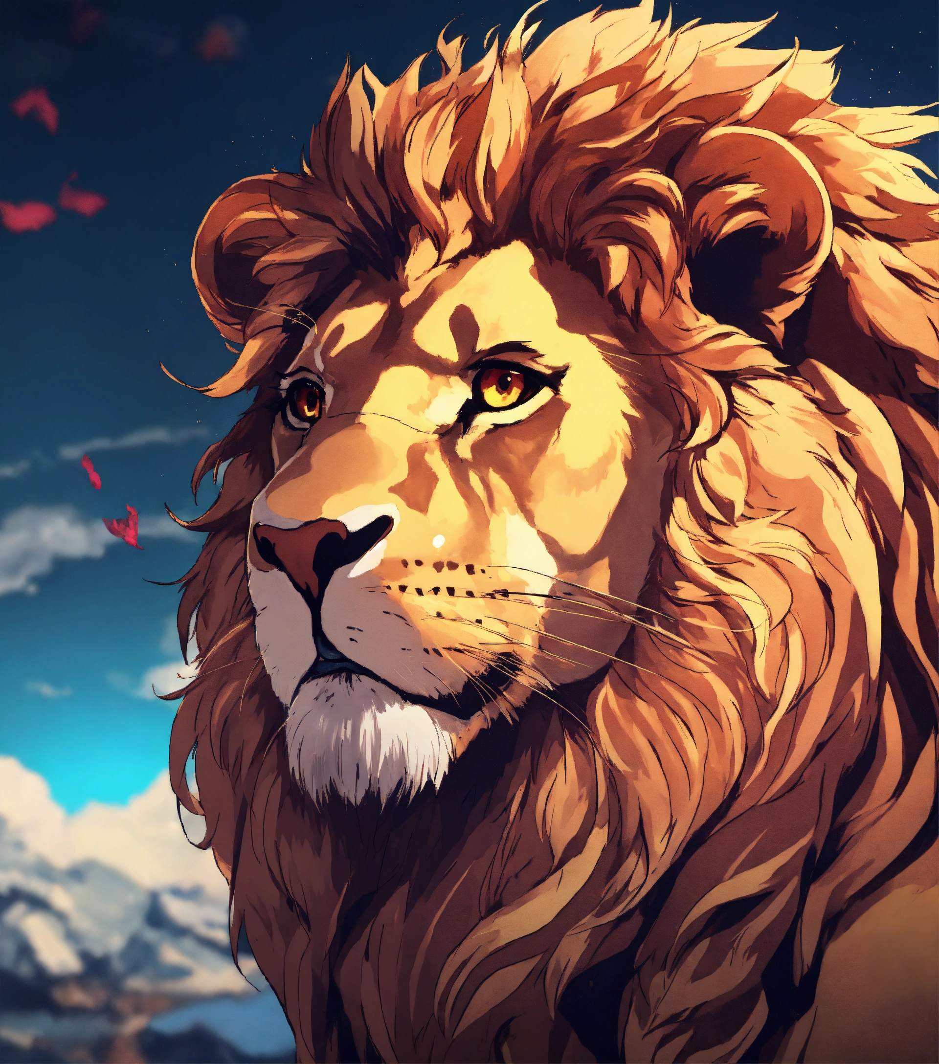 Lexica - Lion of juda, anime, 8k, sticker