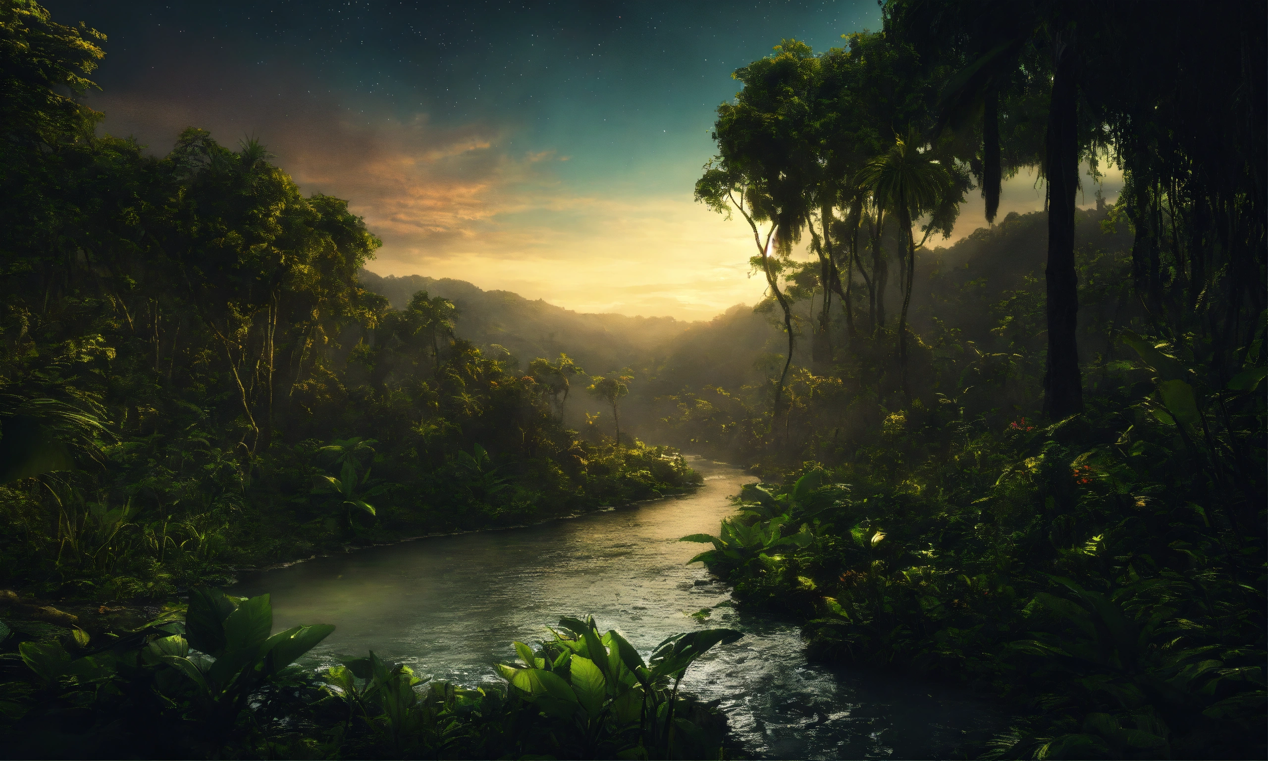 Lexica - Aw a ultra realistic award winning photograph of a jungle with ...