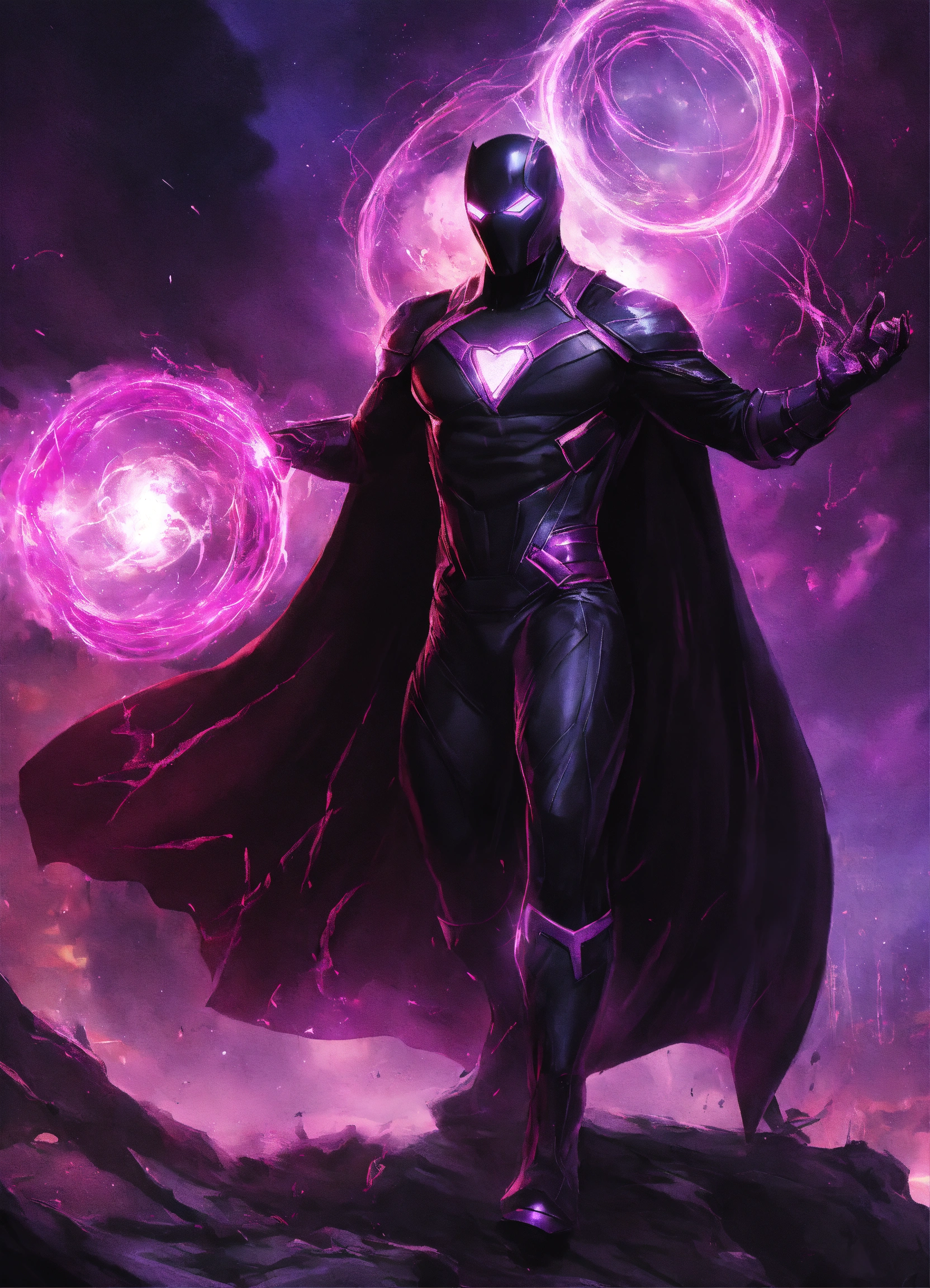 Lexica - Marvel style Name Void Costume A deep black suit with wisps of ...