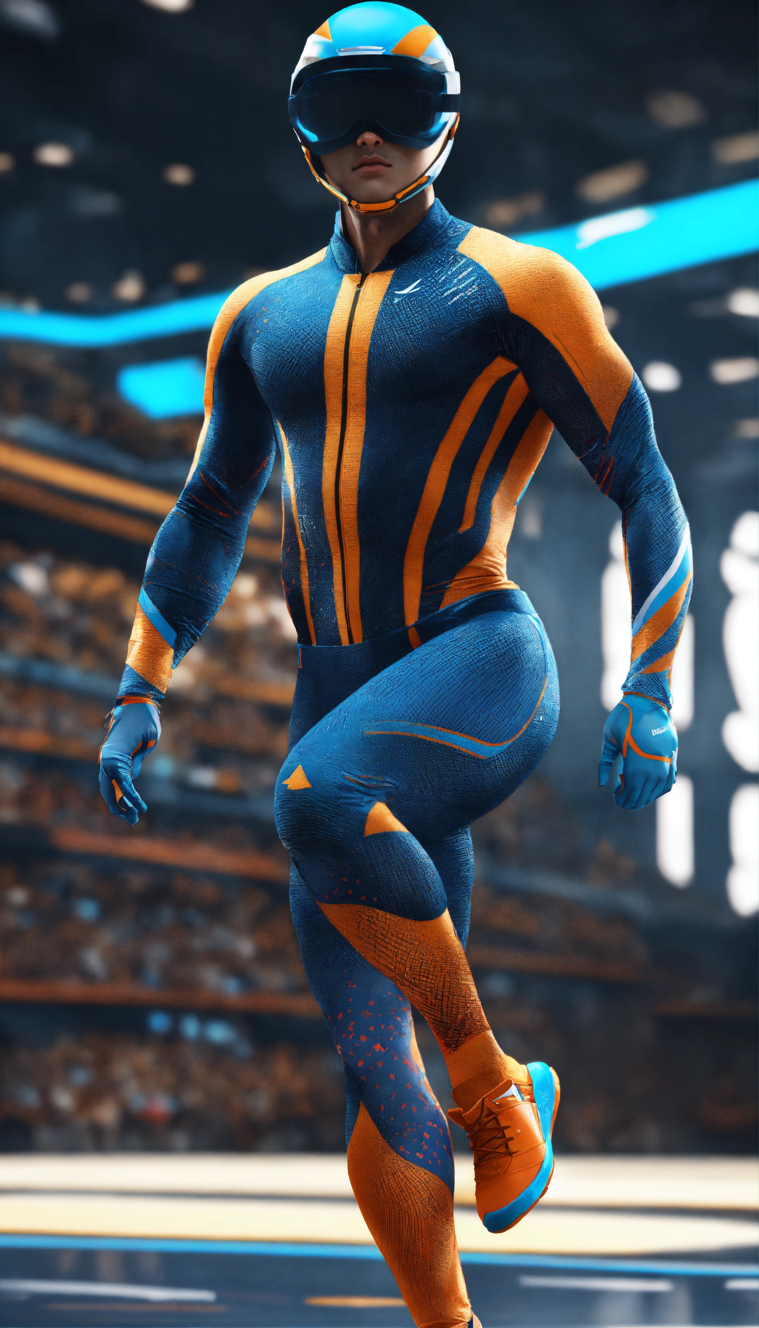 Lexica - Futuristic athlete designs, hard edges, complex and vibrant ...