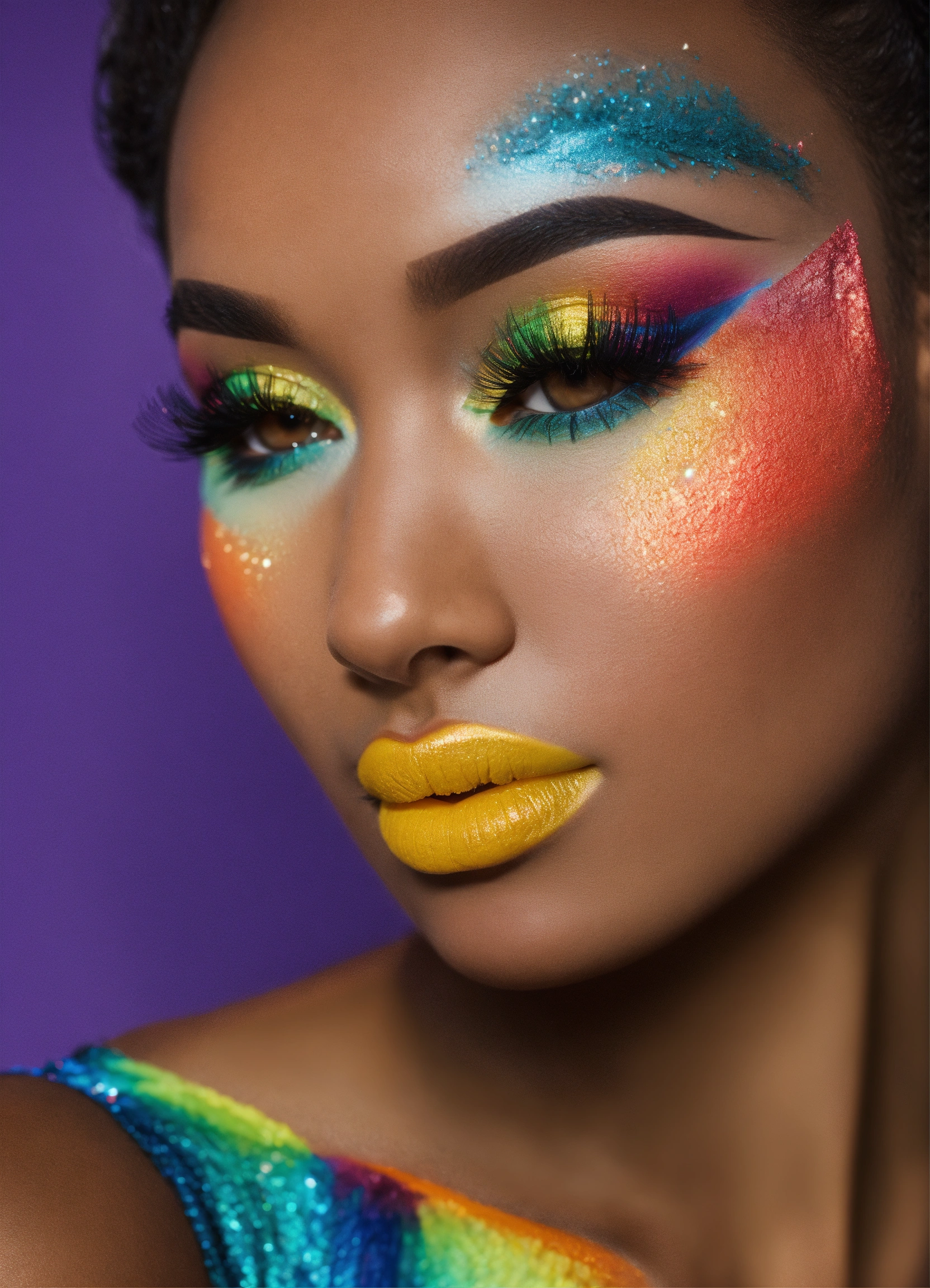 Lexica - Lashes with multi colored women together with lashes