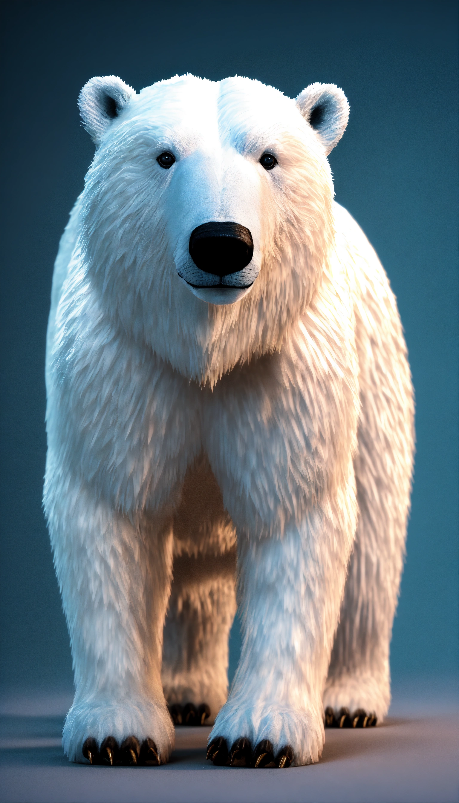 Lexica - 3d model polar bear. 8k