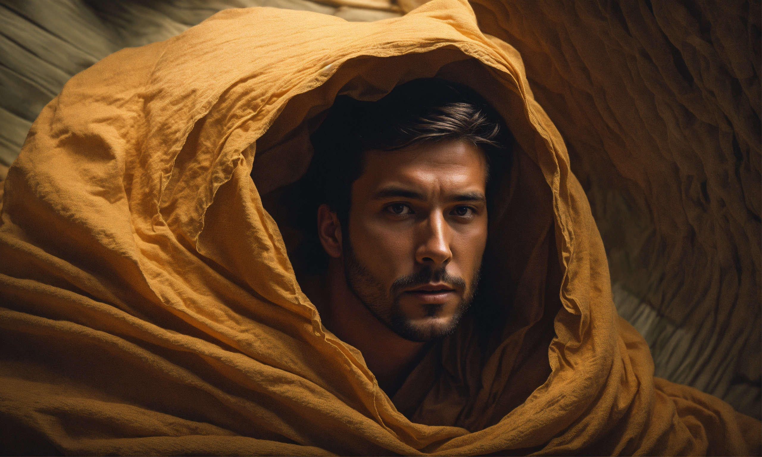 Lexica - Create an image of a man emerging from a cocoon, suggesting ...
