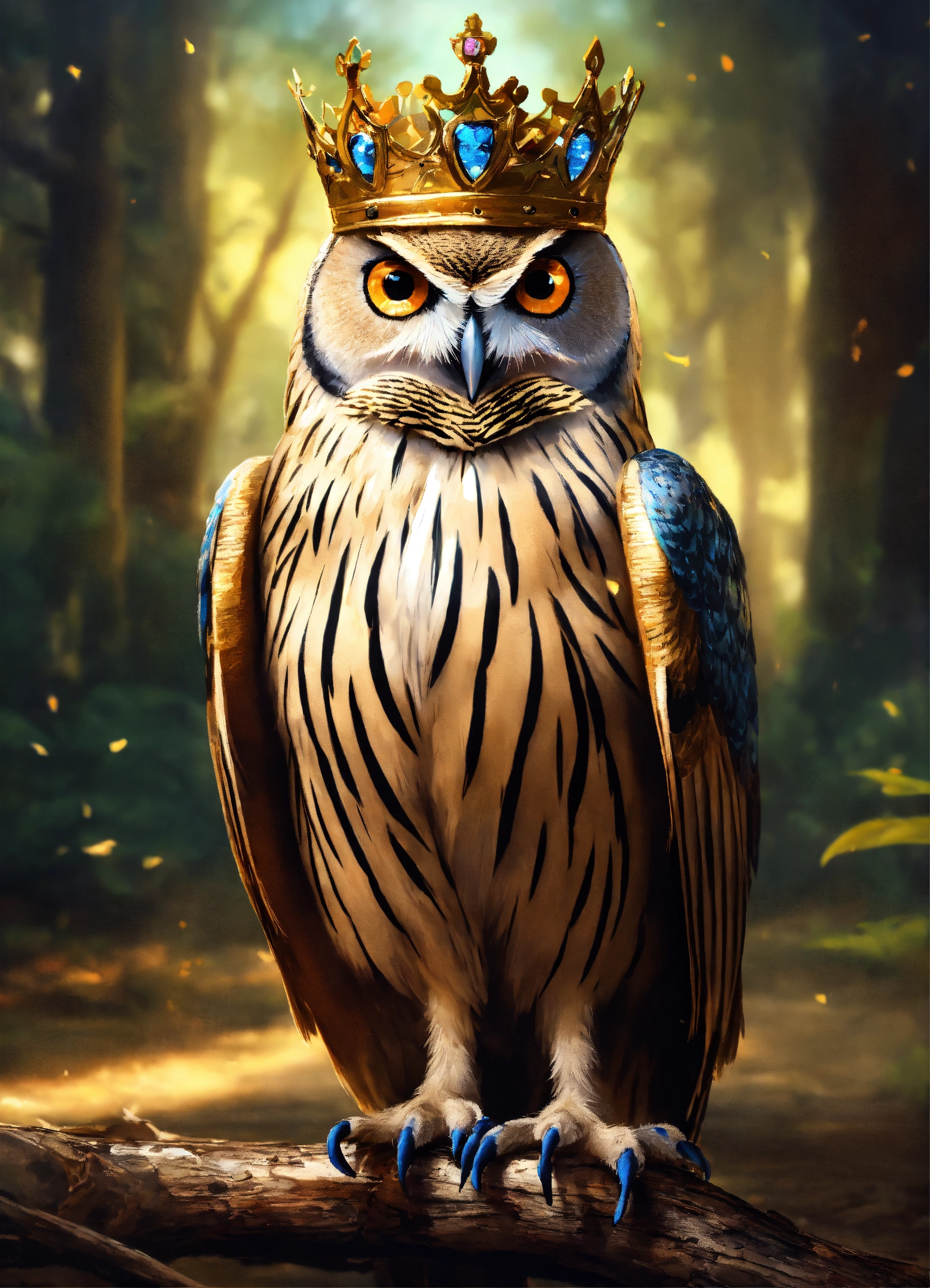Lexica - Humanoid owl with a crown