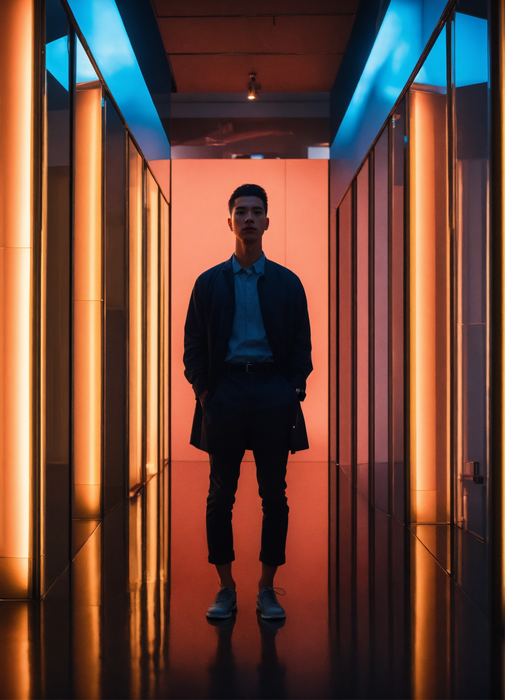 Lexica - "Facets of the Self", person standing, diverse personalities ...