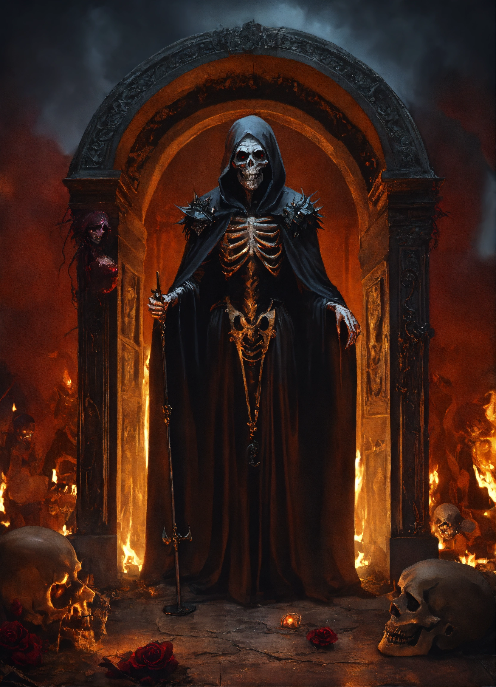 Lexica - Evil crypt keeper at the gates of hell with the ghastly muses ...