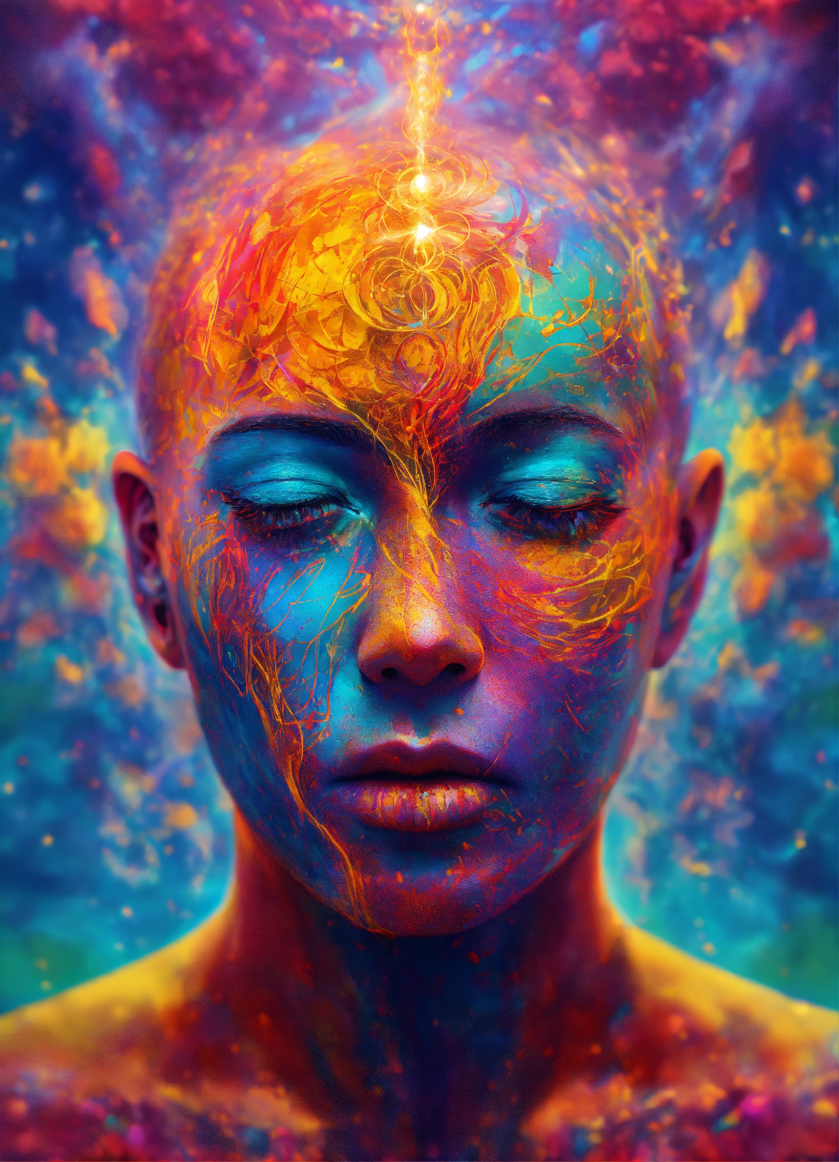 Lexica - Create an image portraying a person shedding their old self ...