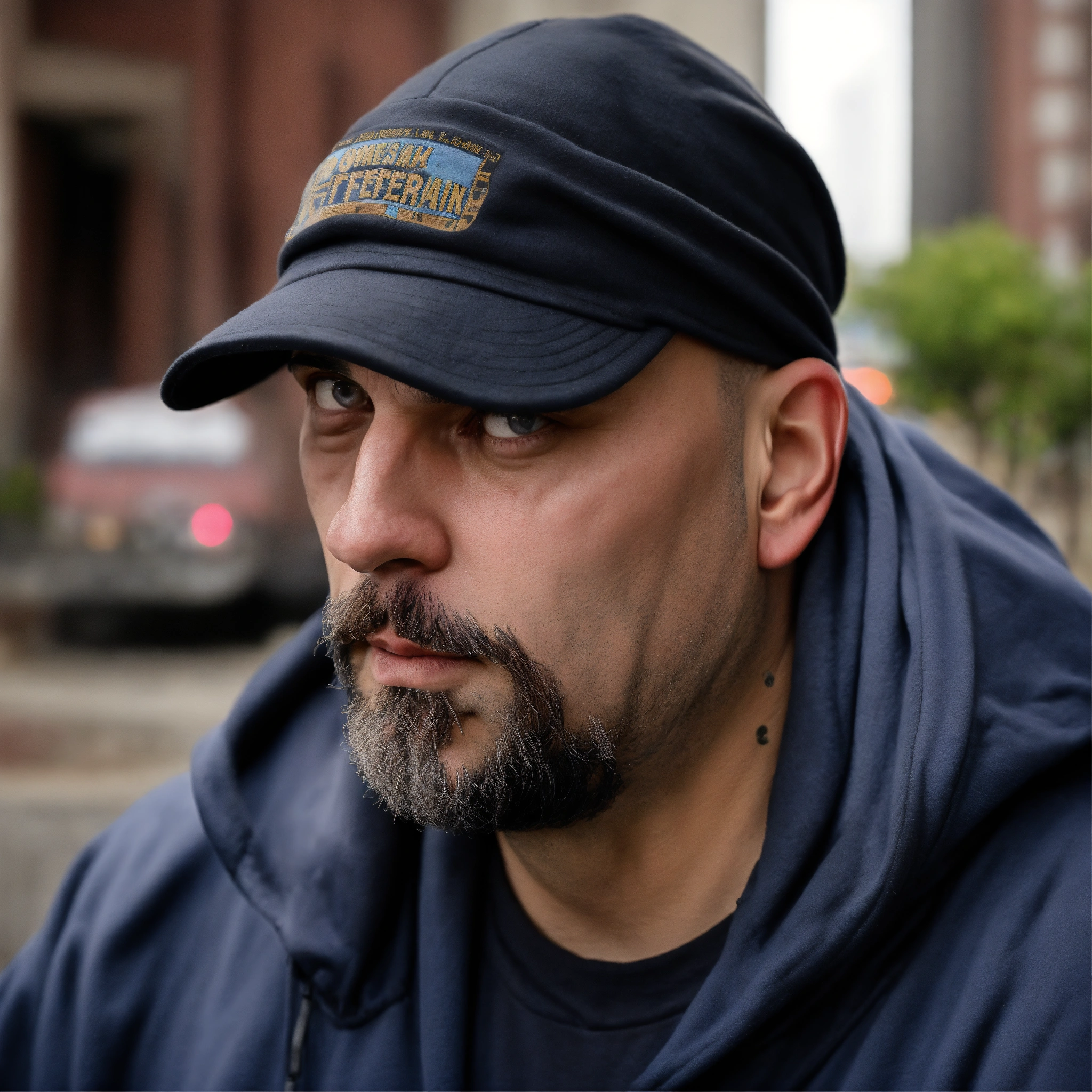 Lexica - JOHN FETTERMAN A HUGE HOMELESS MAN WITH BALD HEAD, NO MUSTACHE ...