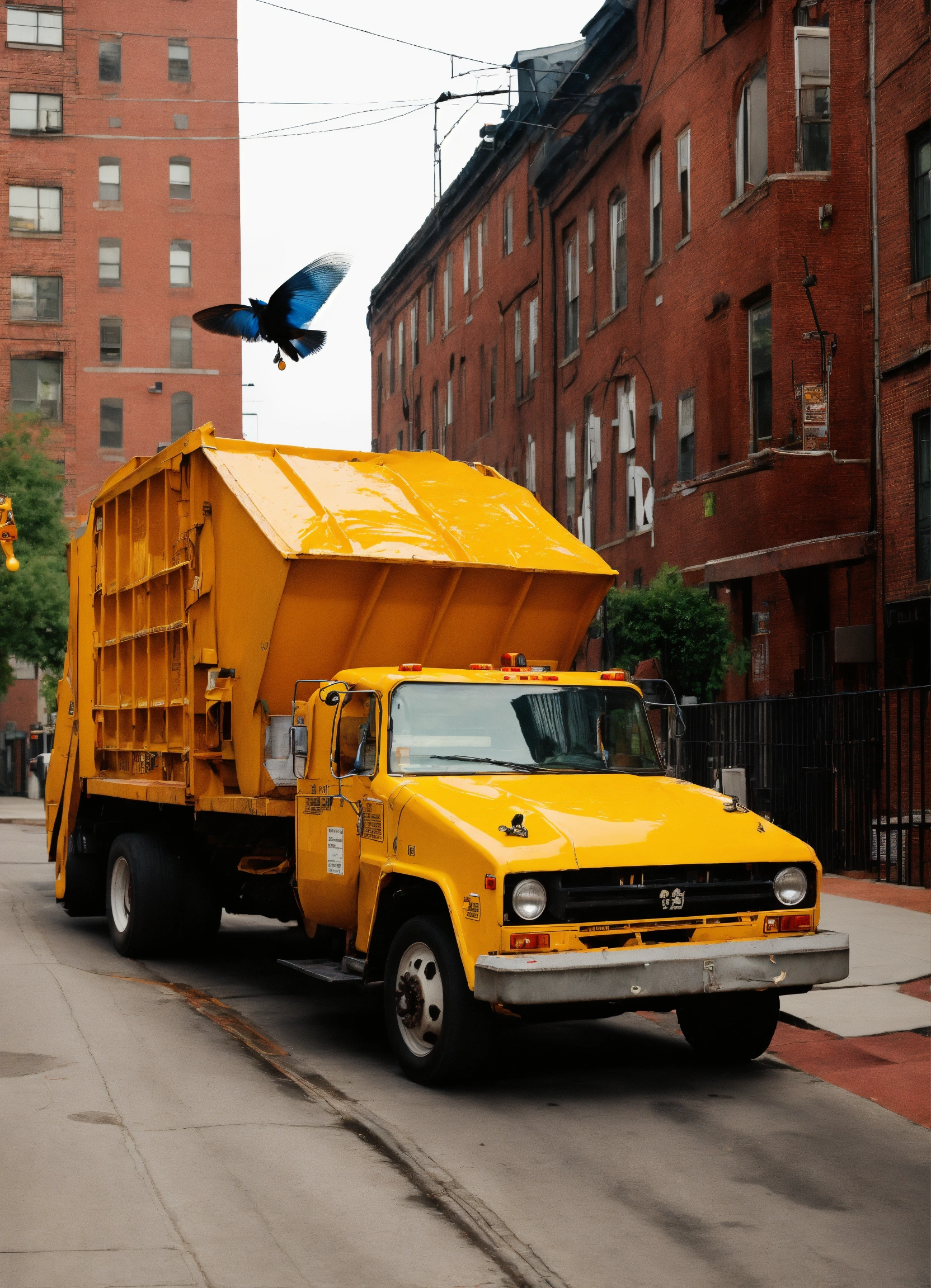 Lexica - Music the garbage truck and the sheet music flies over it