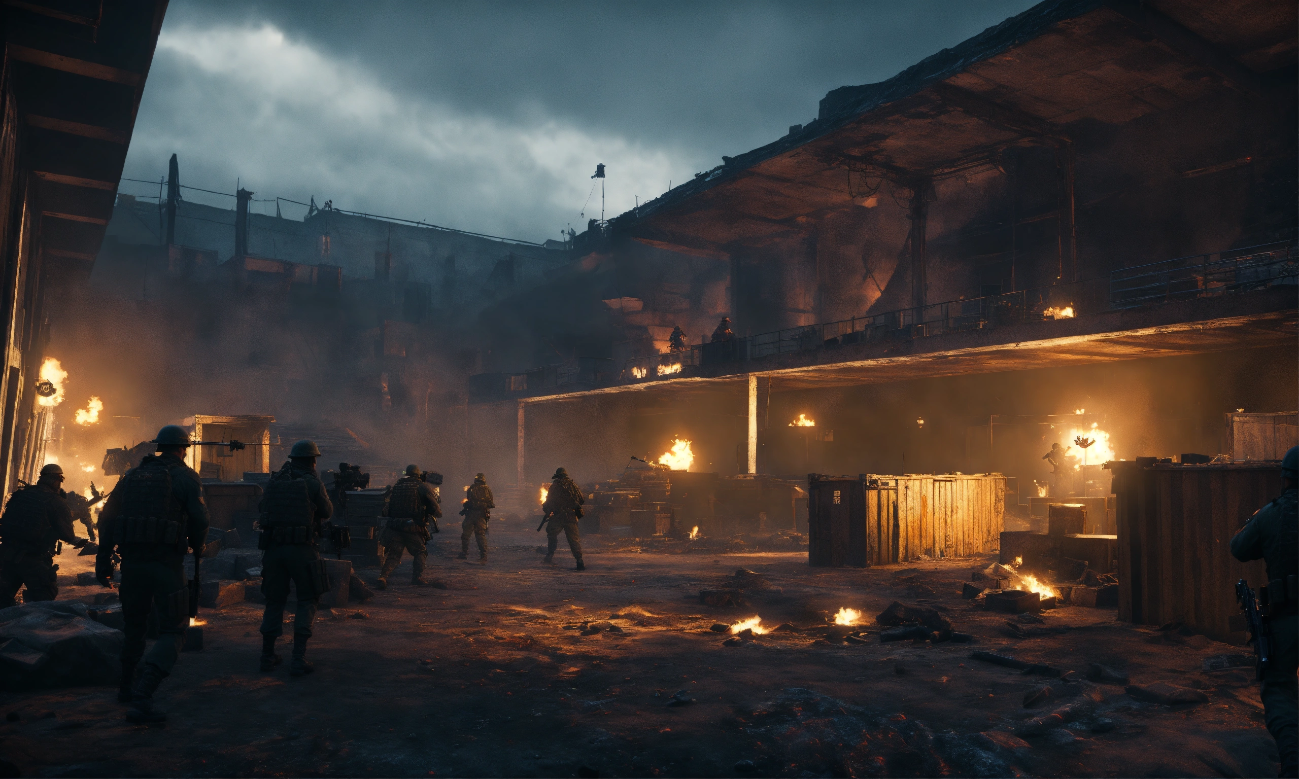 Lexica - Zombie hoard, call of duty warzone verdansk outside, a light ...