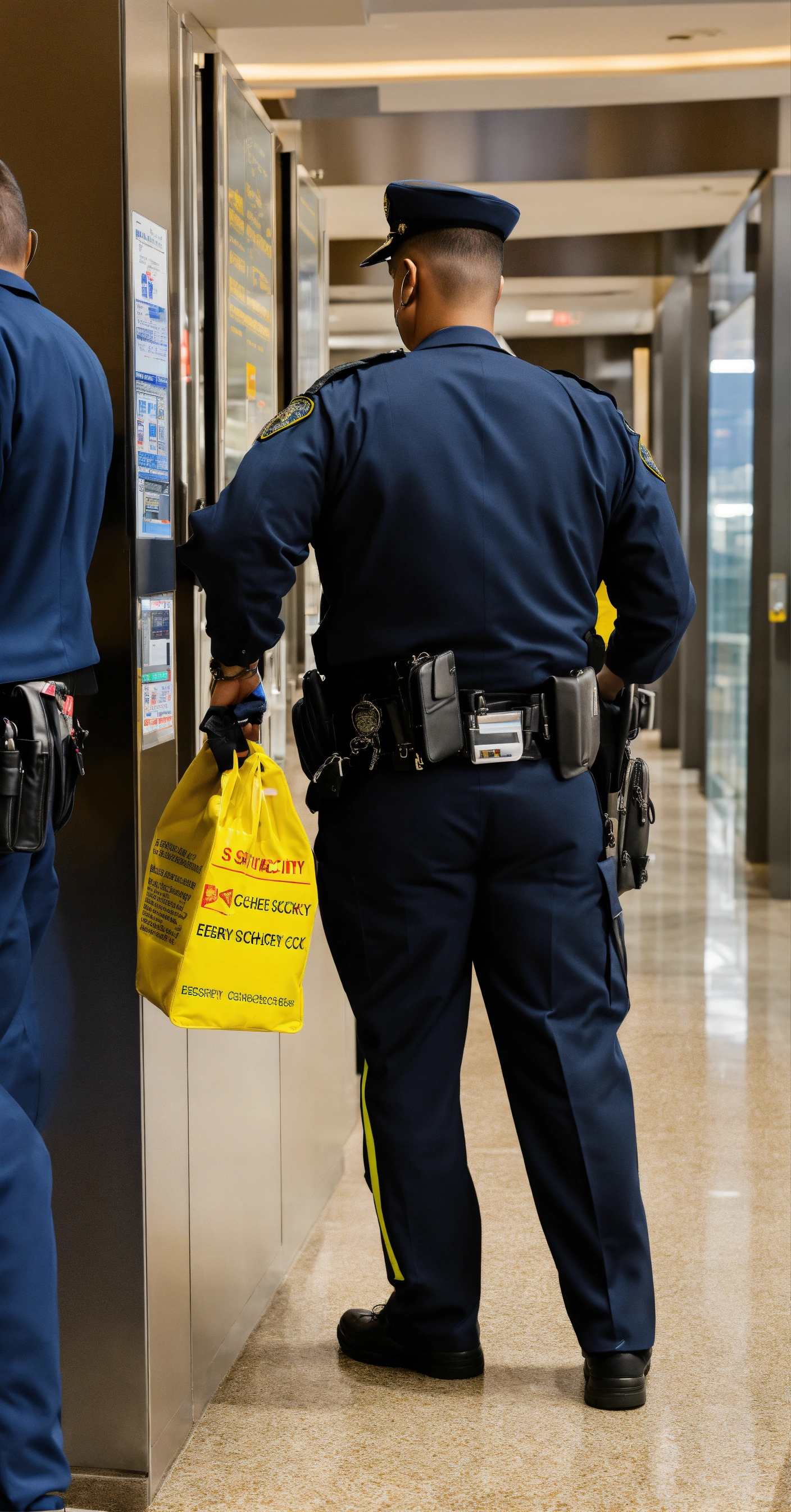 Lexica - Security officers strictly check visitors' bags and electronic ...