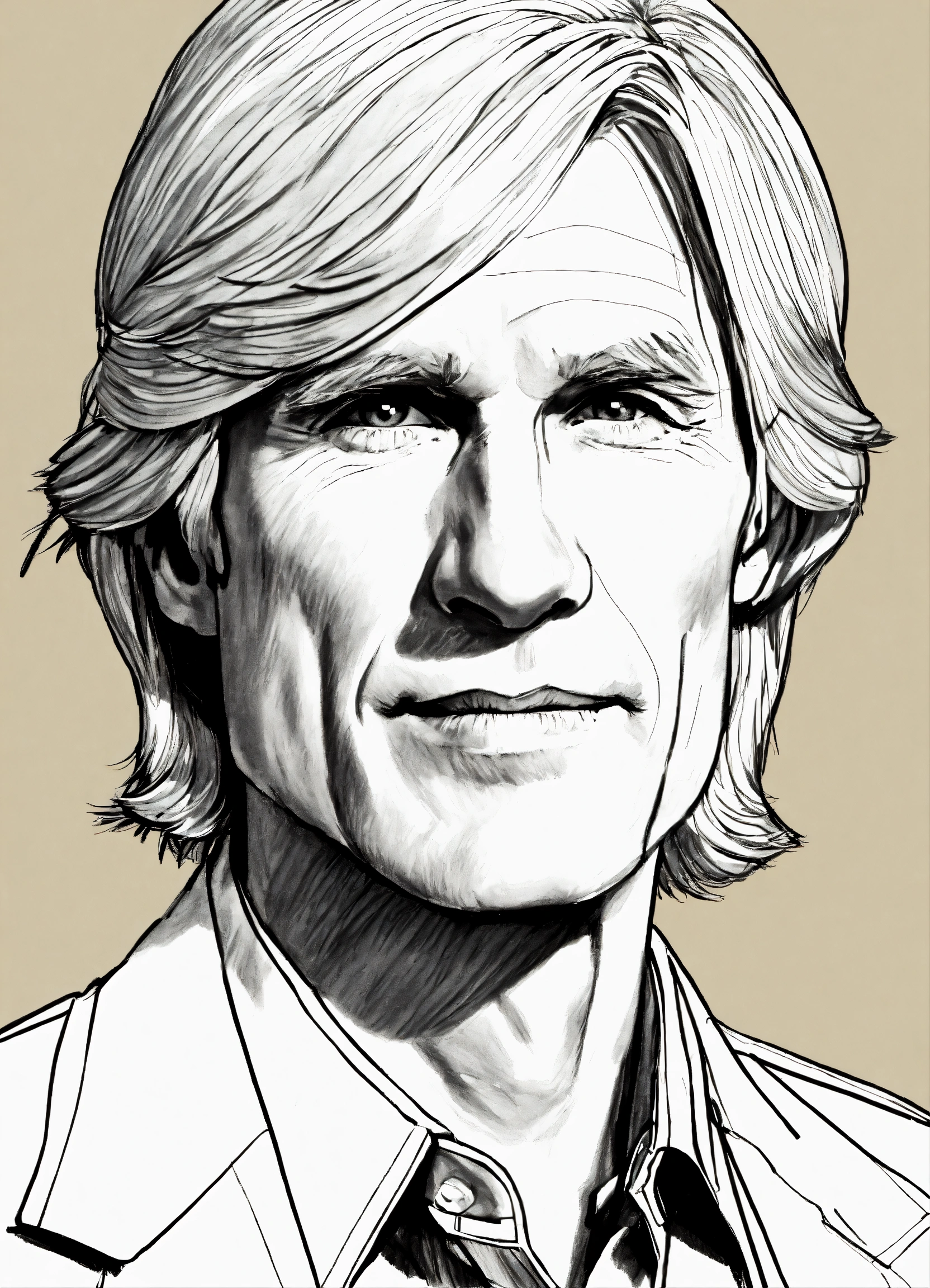 Lexica - Line drawing of Keith Morrison from Dateline