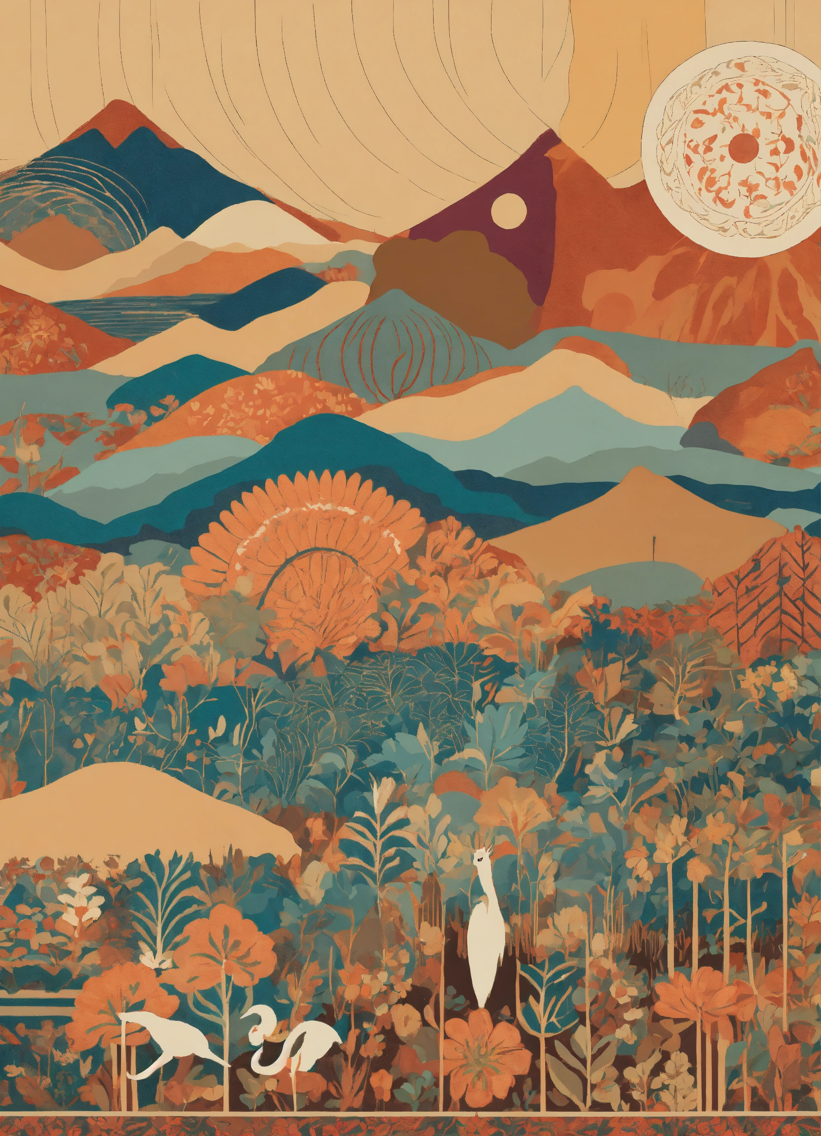 Lexica - Surreal pattern of Indonesian art folk, sundanese etnique ...