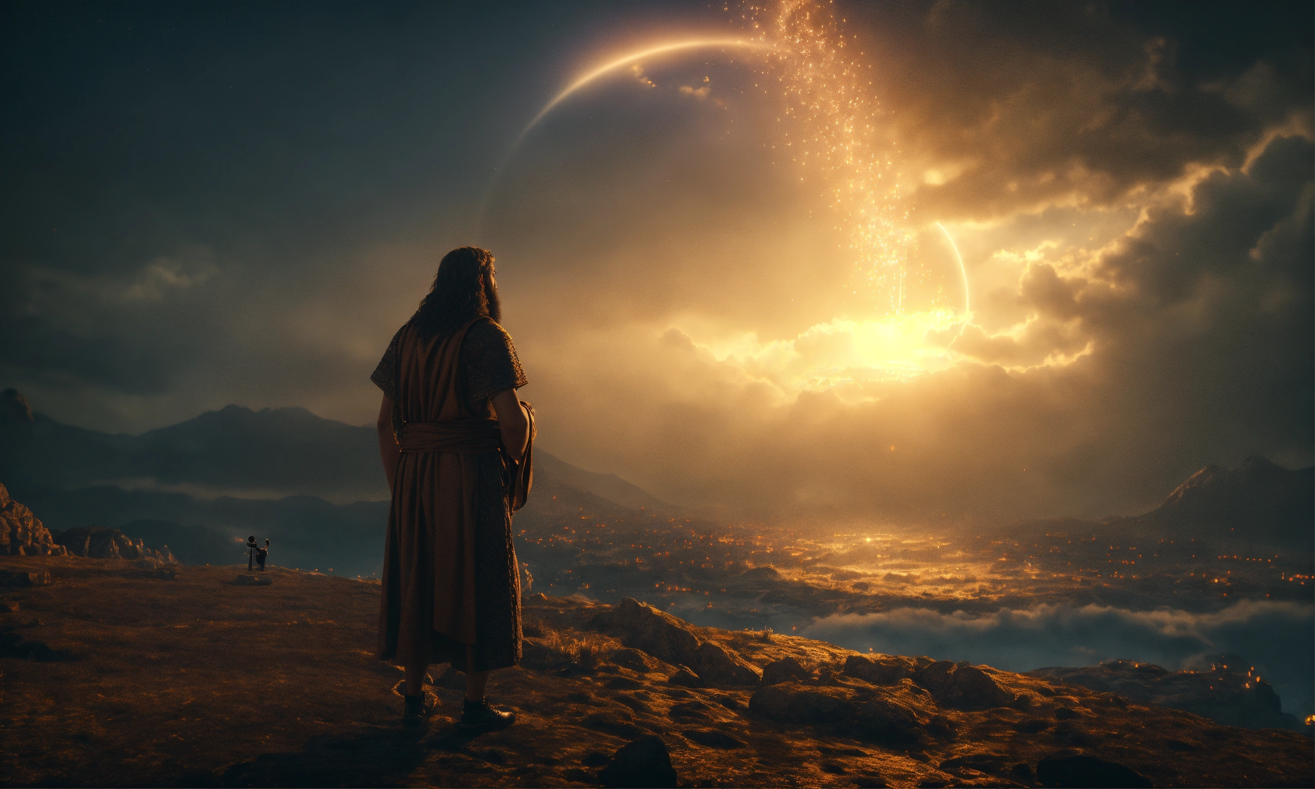 Lexica - Biblical story of Noah praying to God, insanely detailed and ...