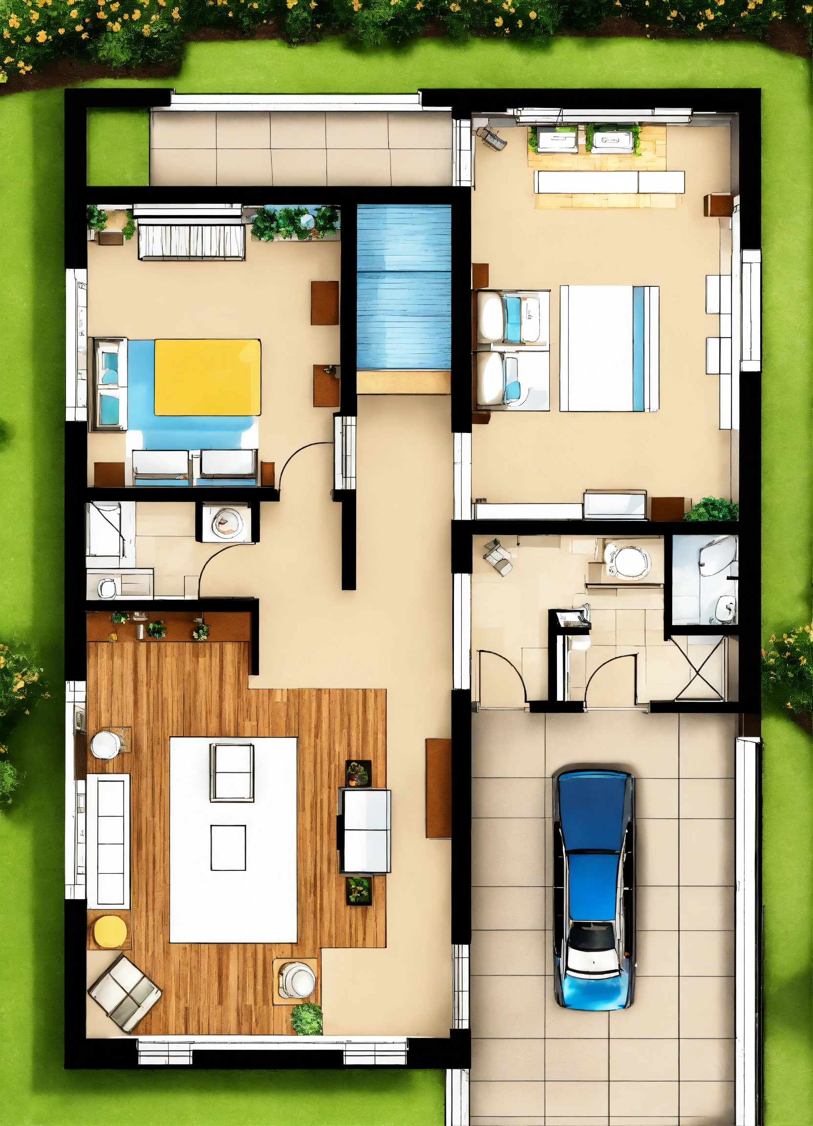 Lexica - The most suitable design of a 135 square meter house with 3 ...