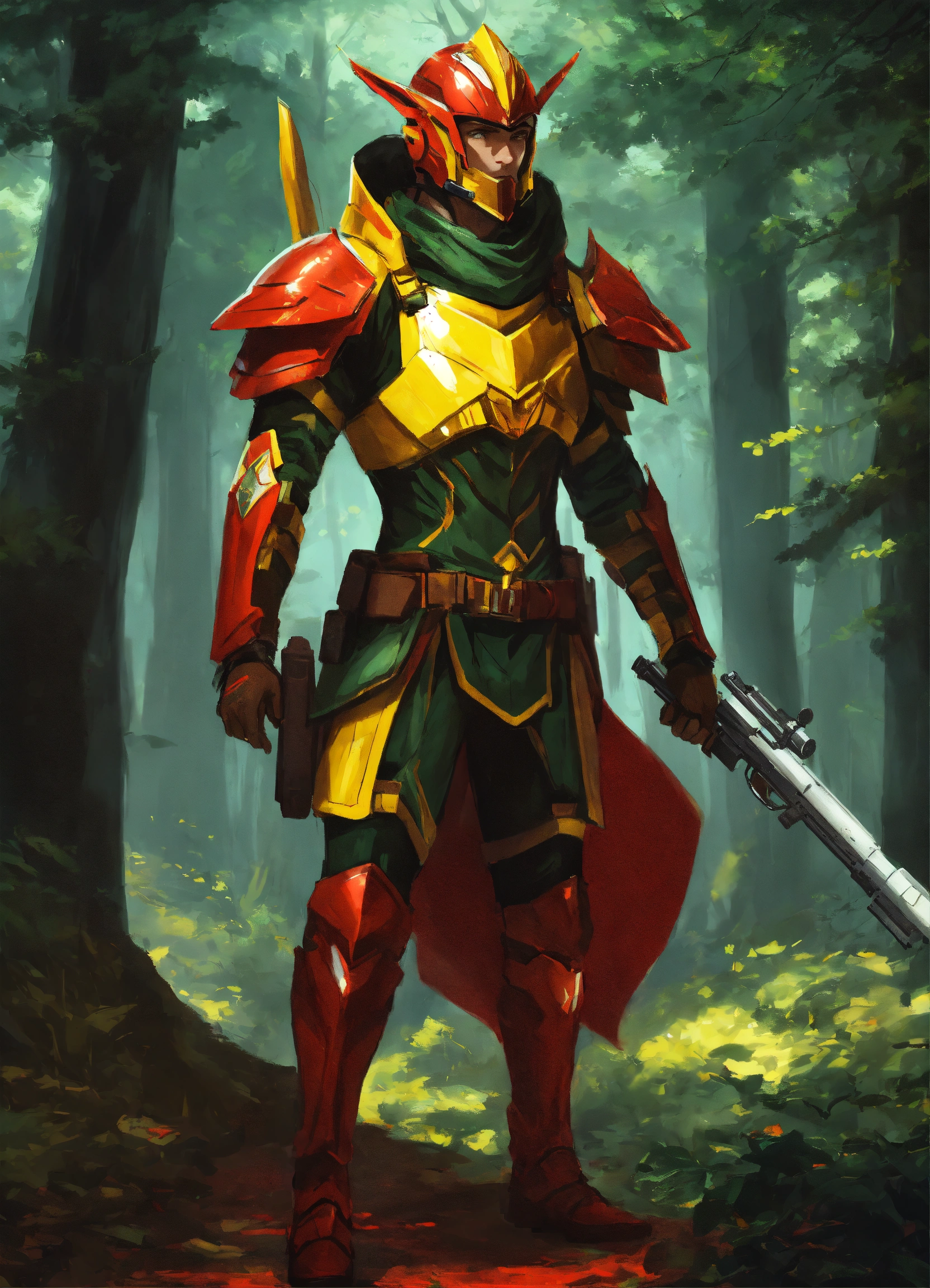 Lexica - Drawing of a high elf sci fi soldier wearing sleek sci fi ...