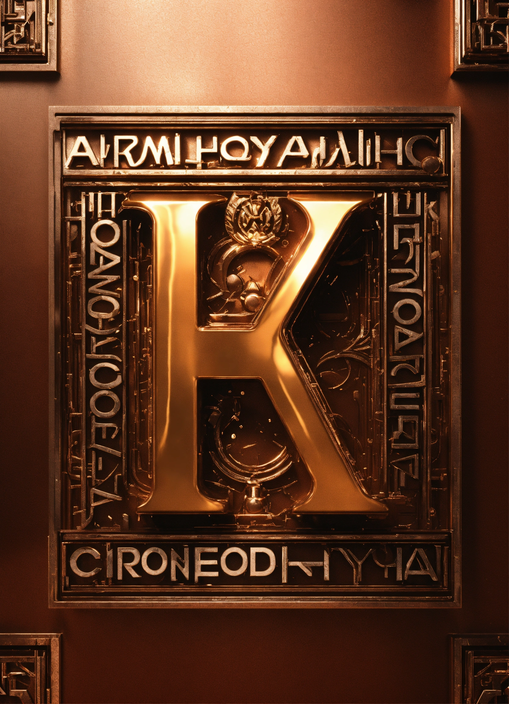 Lexica - Metal texture movie title design, 3d title, lettering art ...