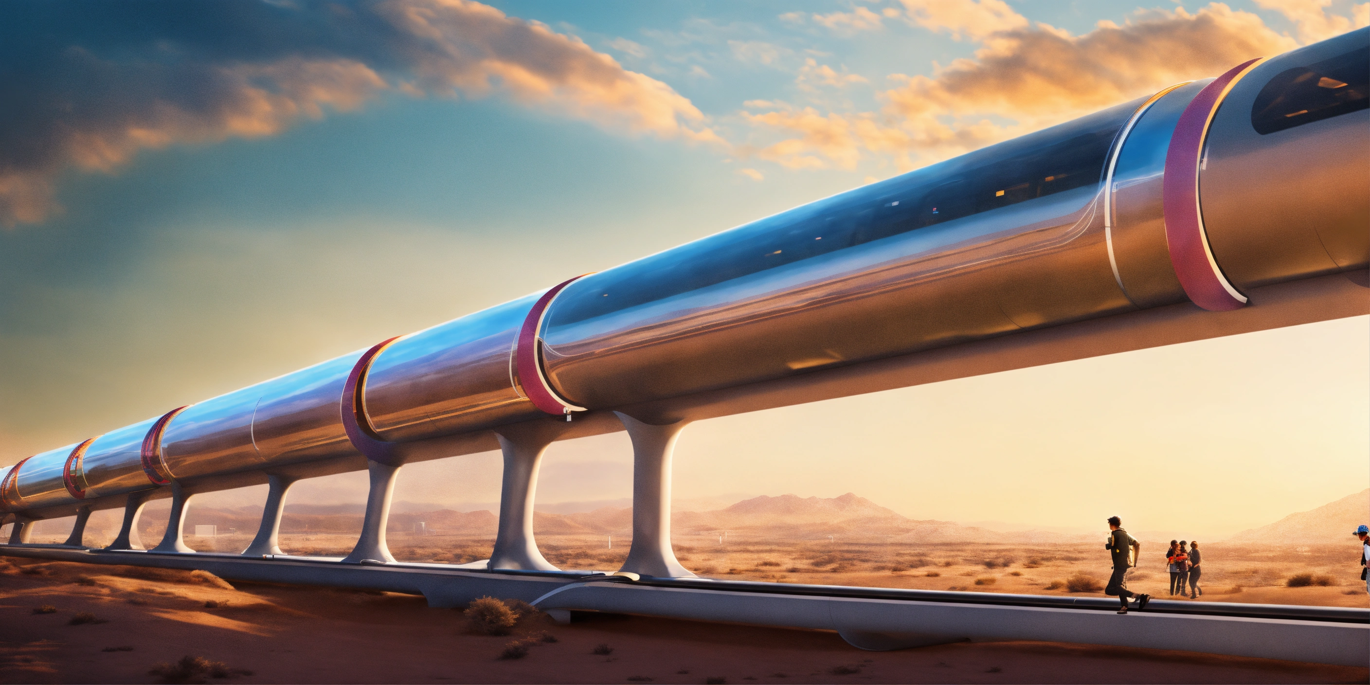 Lexica - Futuristic Hyperloop transportation system.