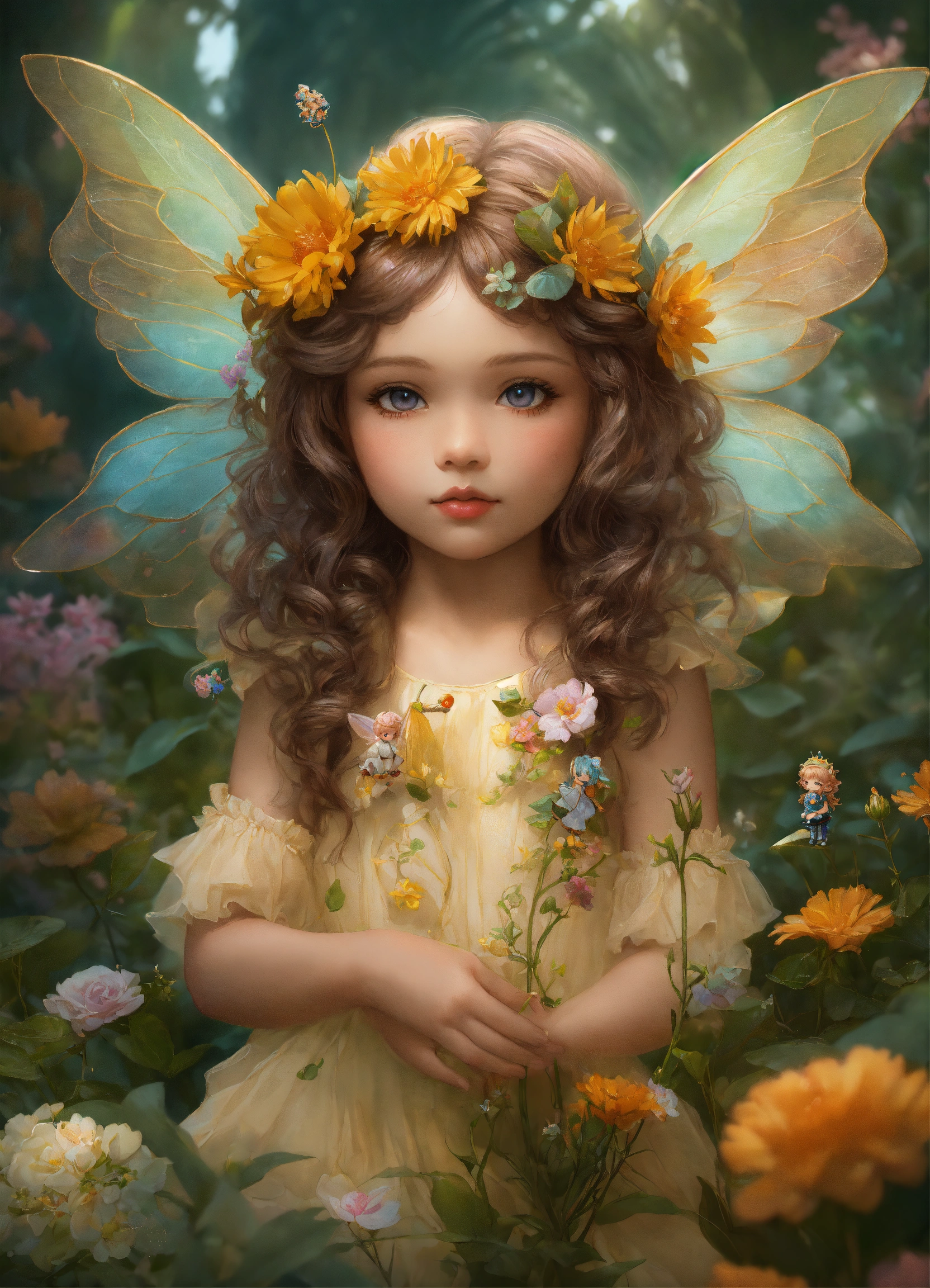 Lexica - Portrait and shot full body of a very cute glad fairy chibi ...