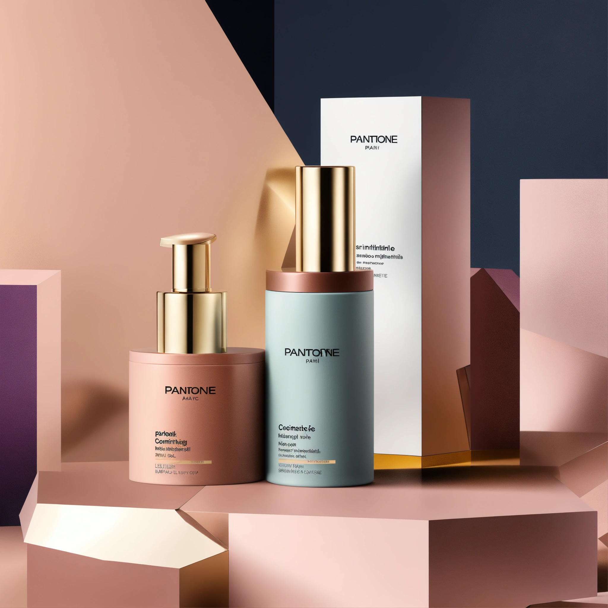 Lexica - Abstract packaging design for cosmetics products, minimalist ...