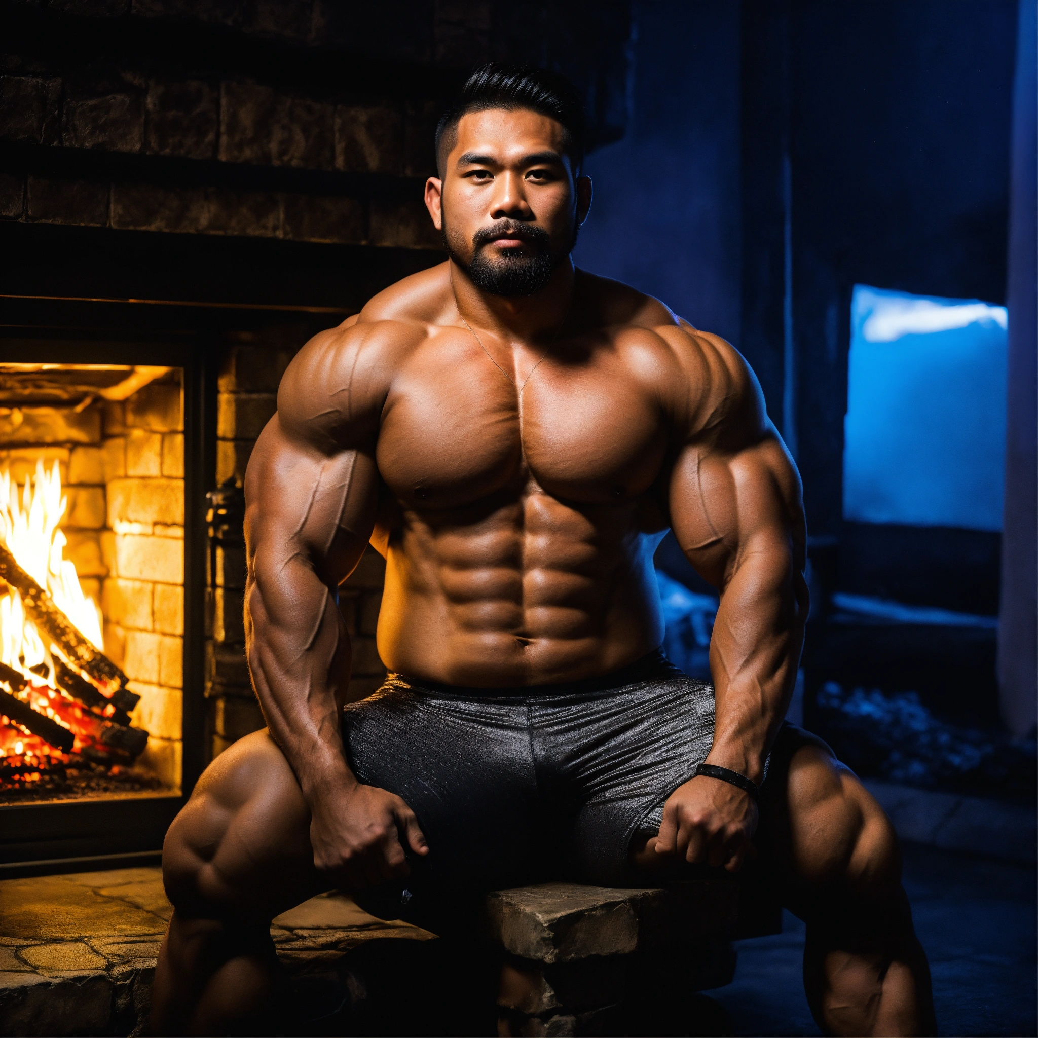 Lexica - 30-year-old hairy Malaysian man with big muscles, big ...