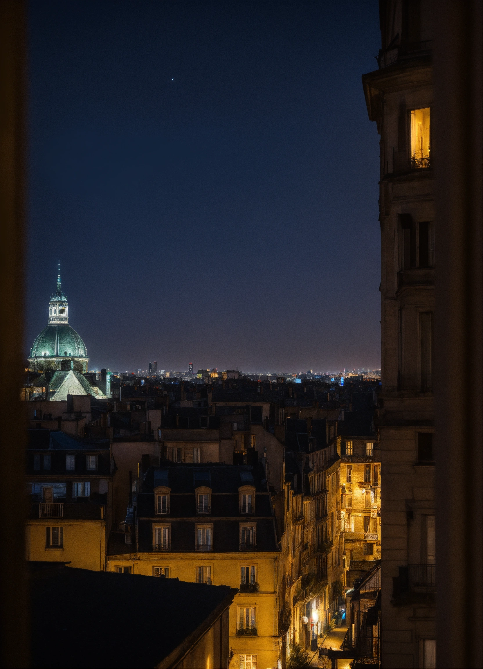 Lexica - Toits d'une ville de nuit