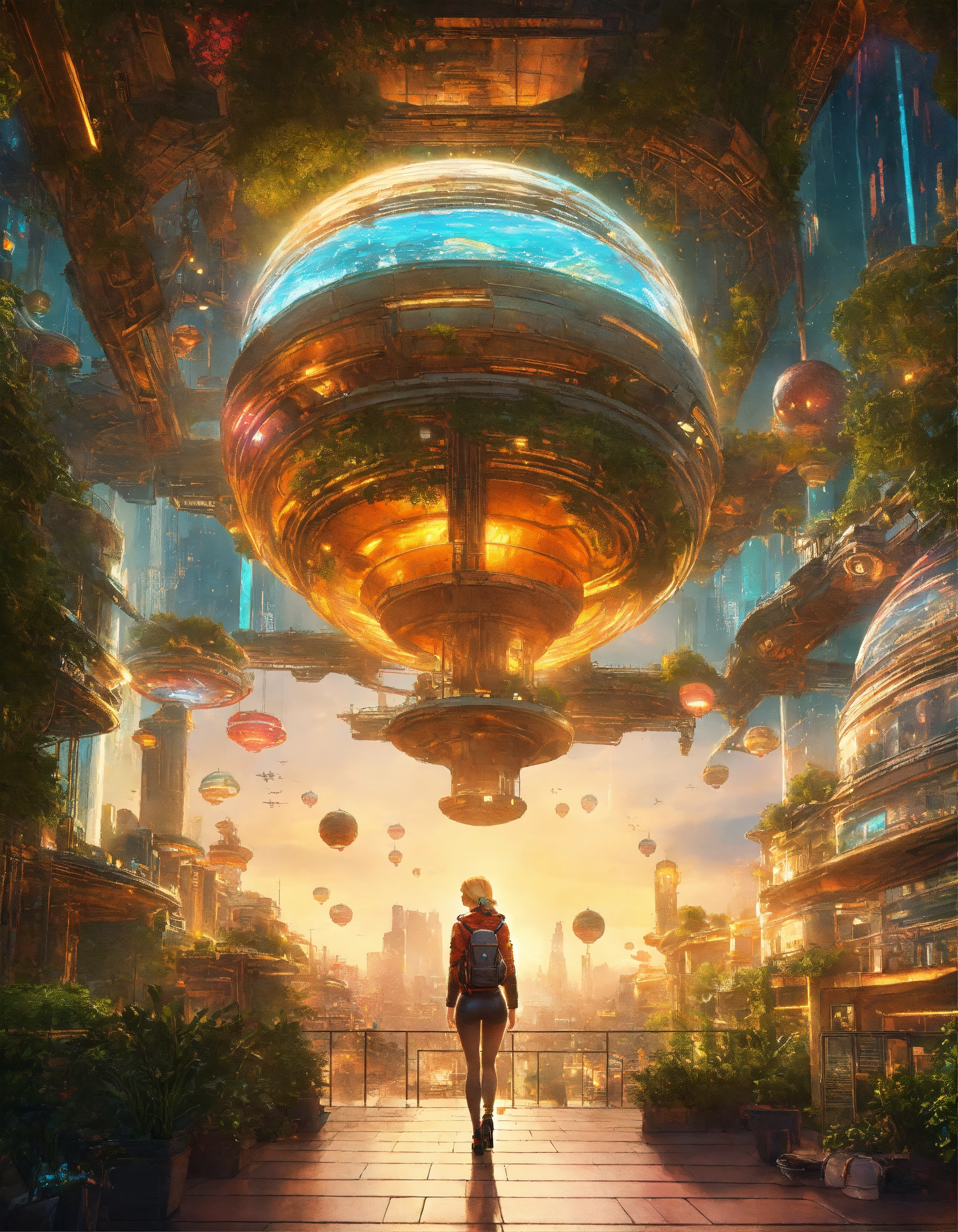 Lexica - Create a stunning futuristic scene set in a Futurepunk world ...