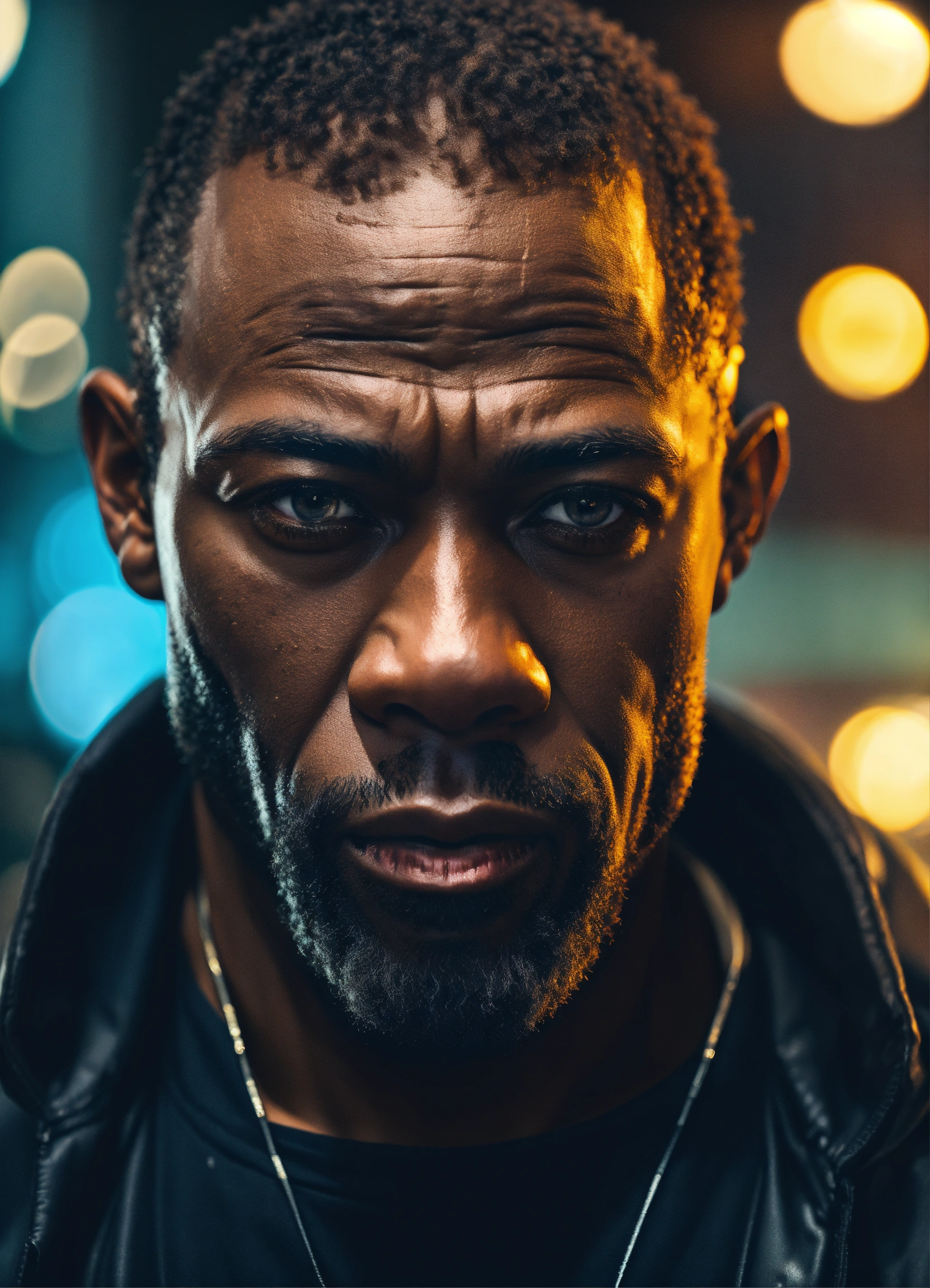 Lexica - Highly detailed portrait of african american man 50 years old ...