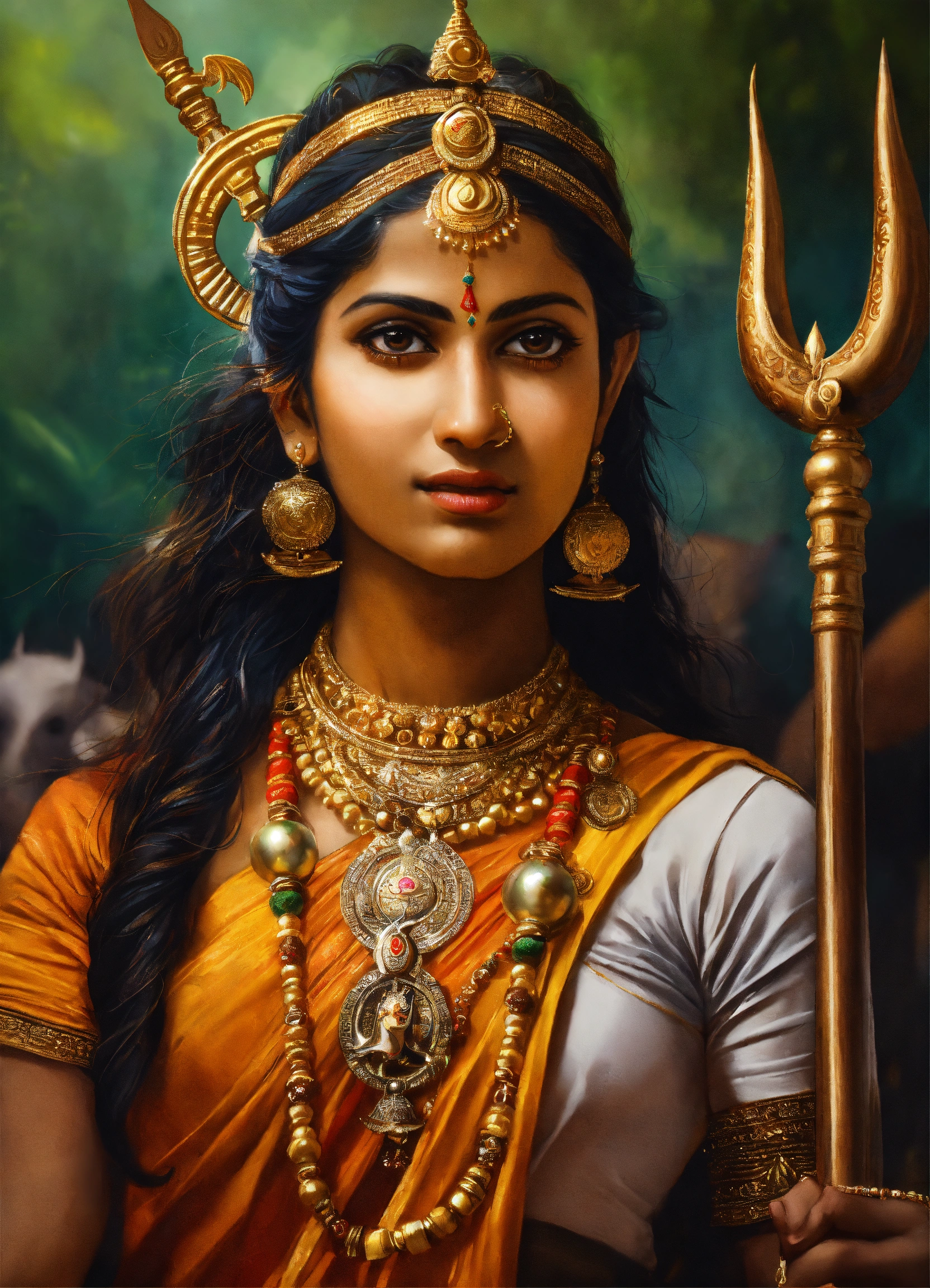 Lexica - A hyper realistic photograph of a south indian, hindu woman as ...