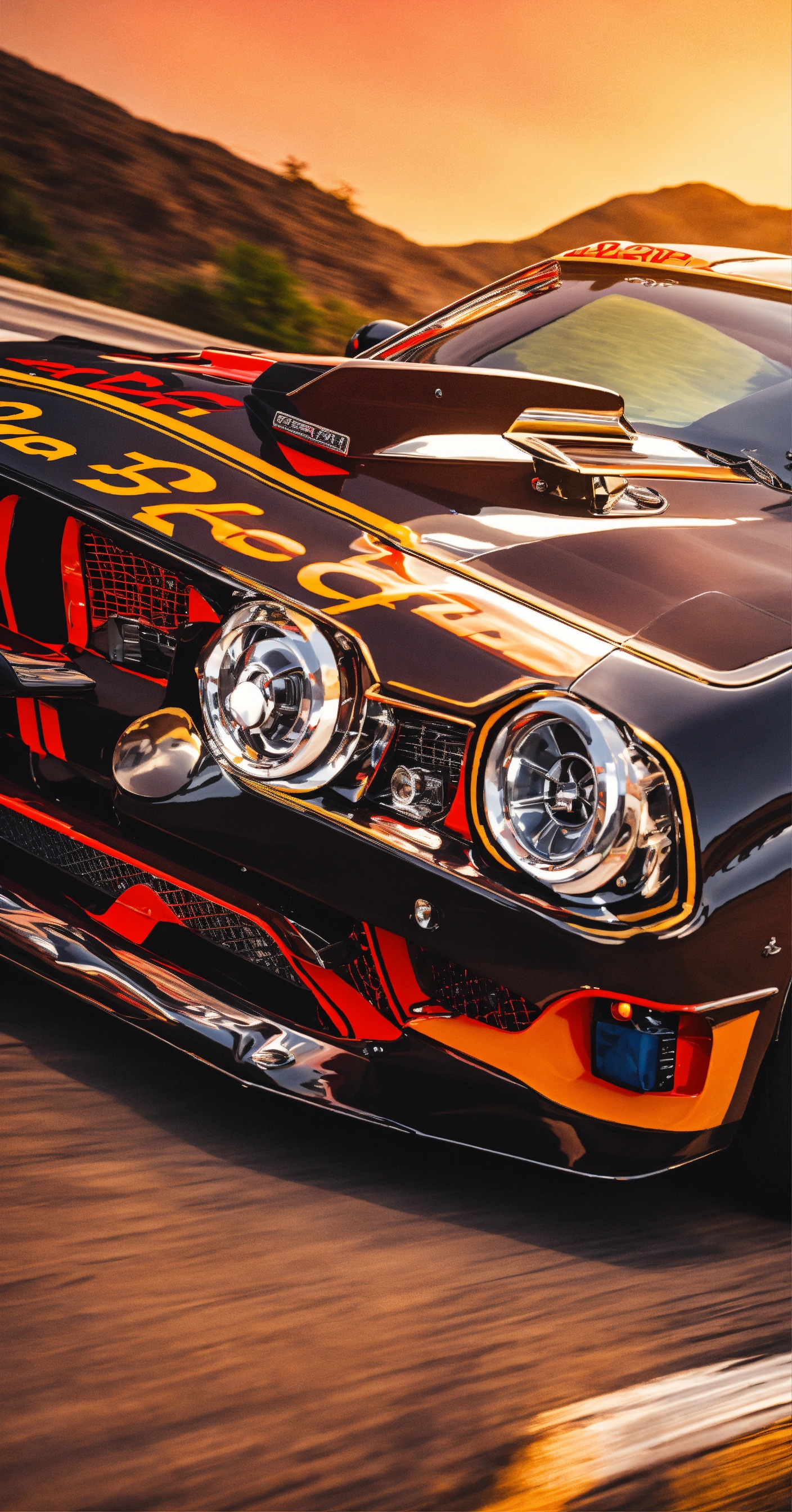 Lexica - 3 different colors clean modern drag race car badge stickers