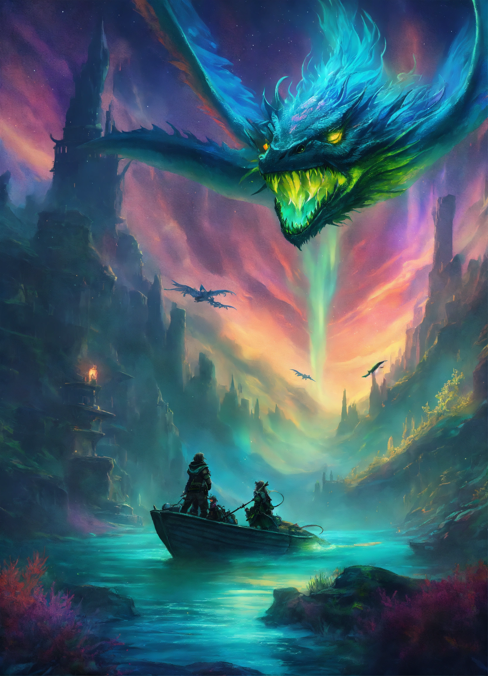 Lexica - Post-apocalyptic enchantress dragons in an underwater abyss ...