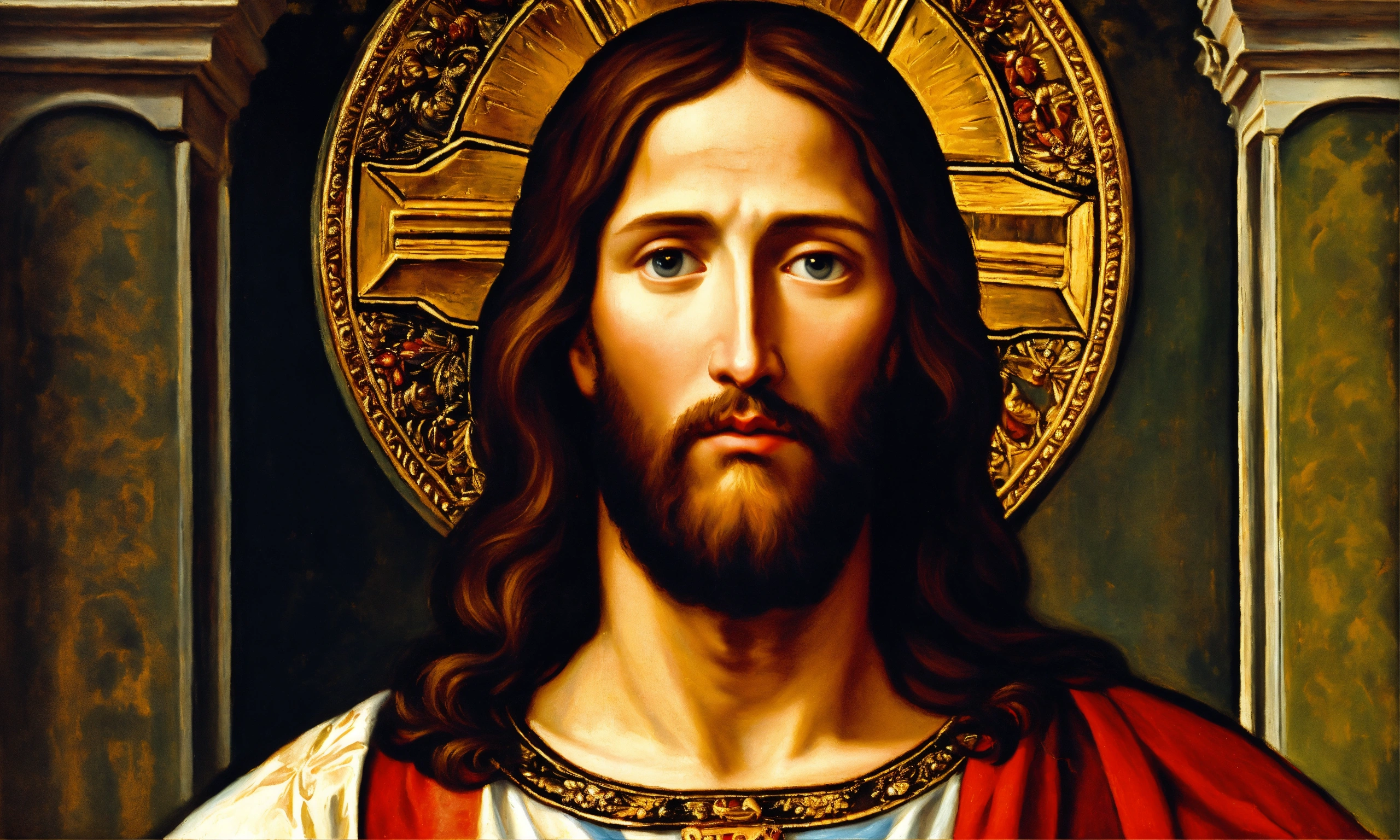 Lexica - Renaissance oil painting of jesus christ