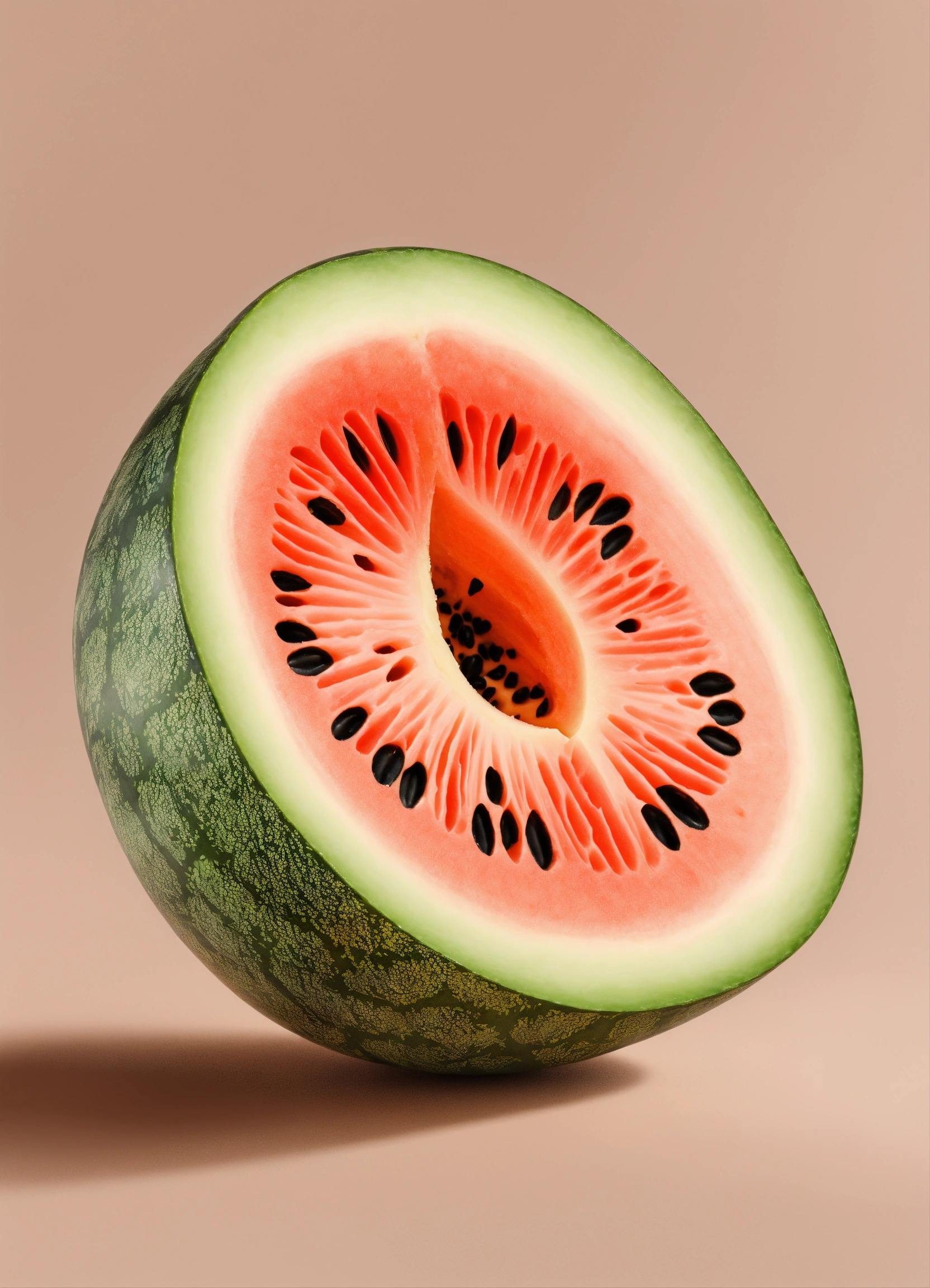 Lexica - Create a flat design image of a whole melon with soft colors ...