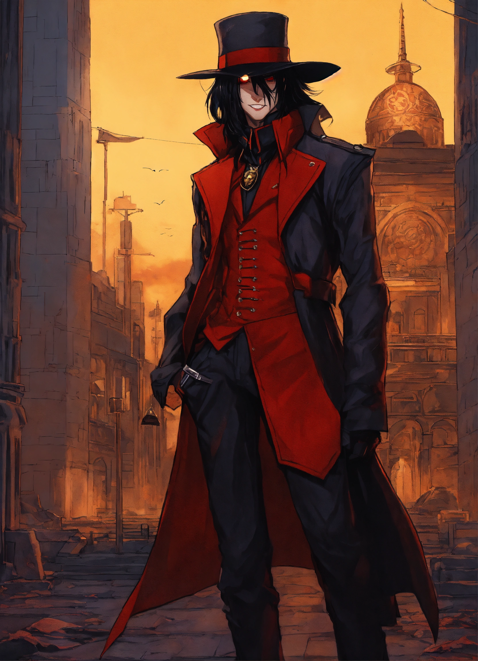 Lexica - Illustration by Olivier Ledroit. Character inspired by ALUCARD ...