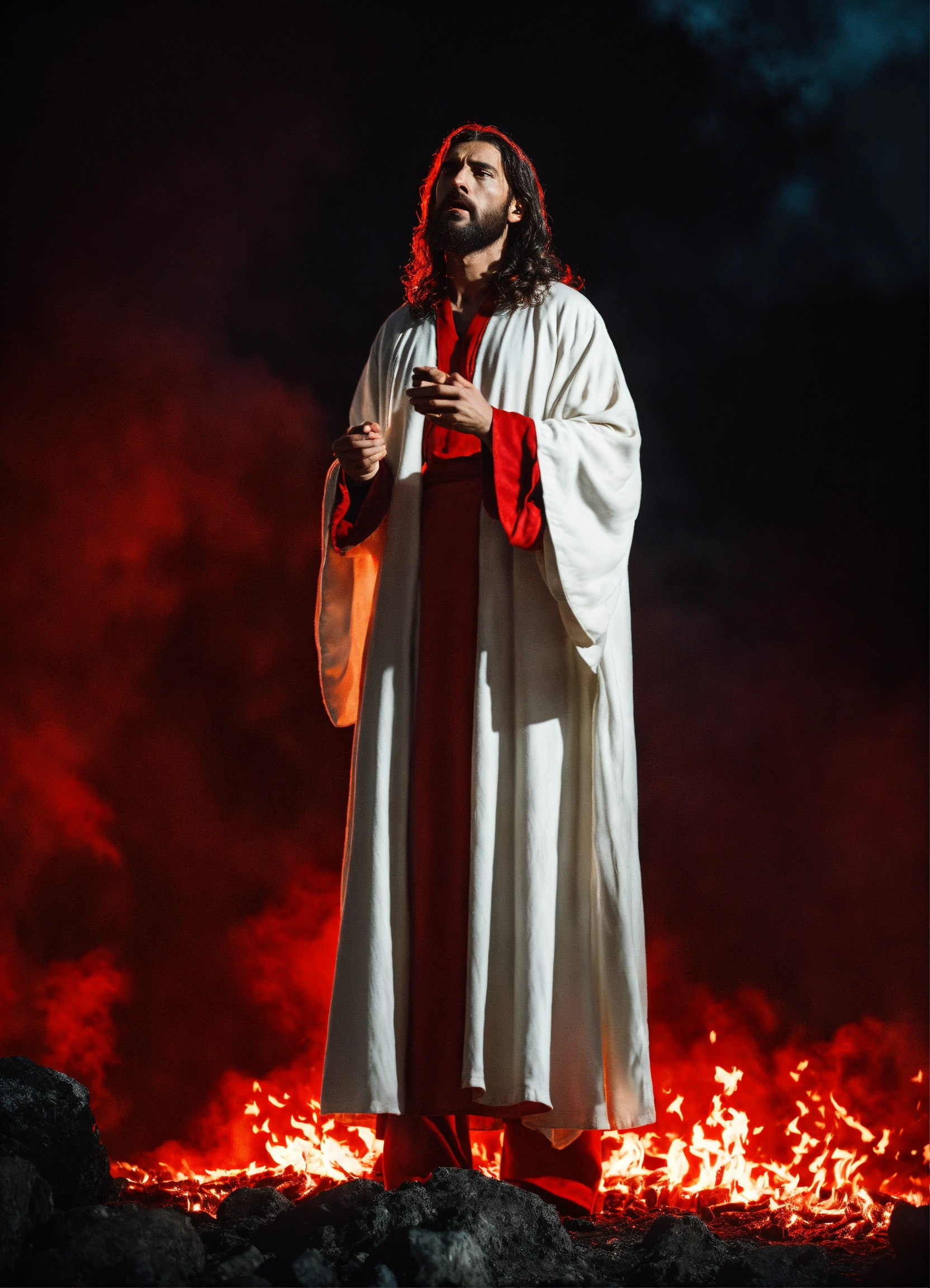 Lexica - Movie still from the passion of the crhrist. Jesus preaching ...