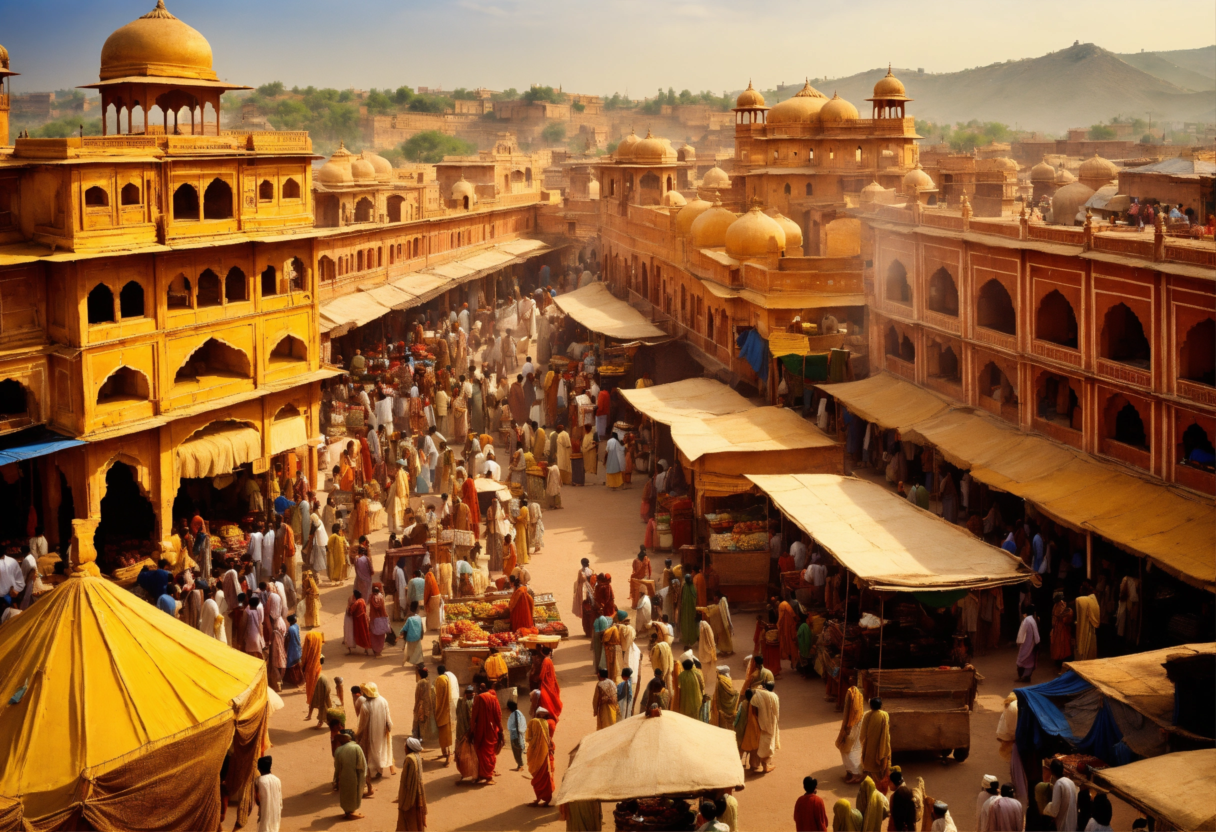 Lexica - Jaipur during ancient time when Jaipur main market was gold ...