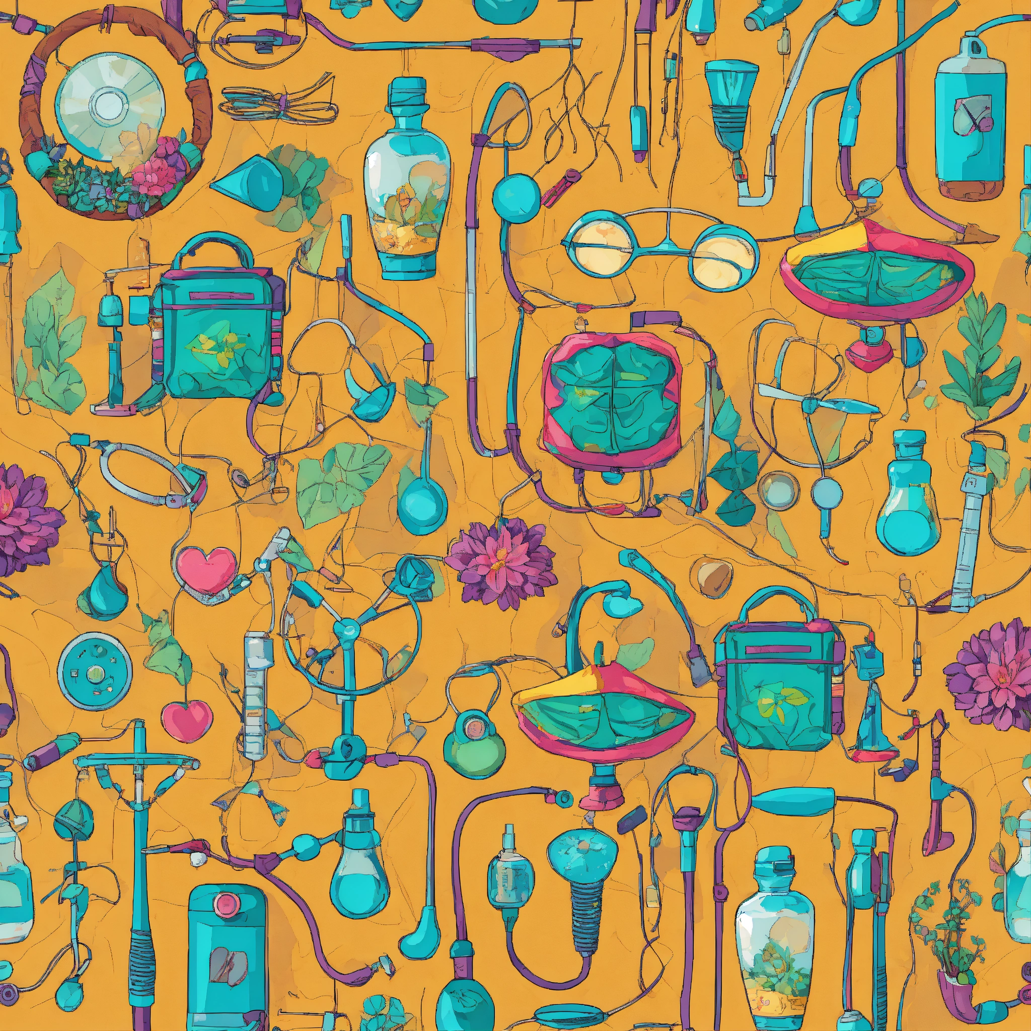 Lexica - Cute medical art, Boho vector art, fantasy medical equipment ...