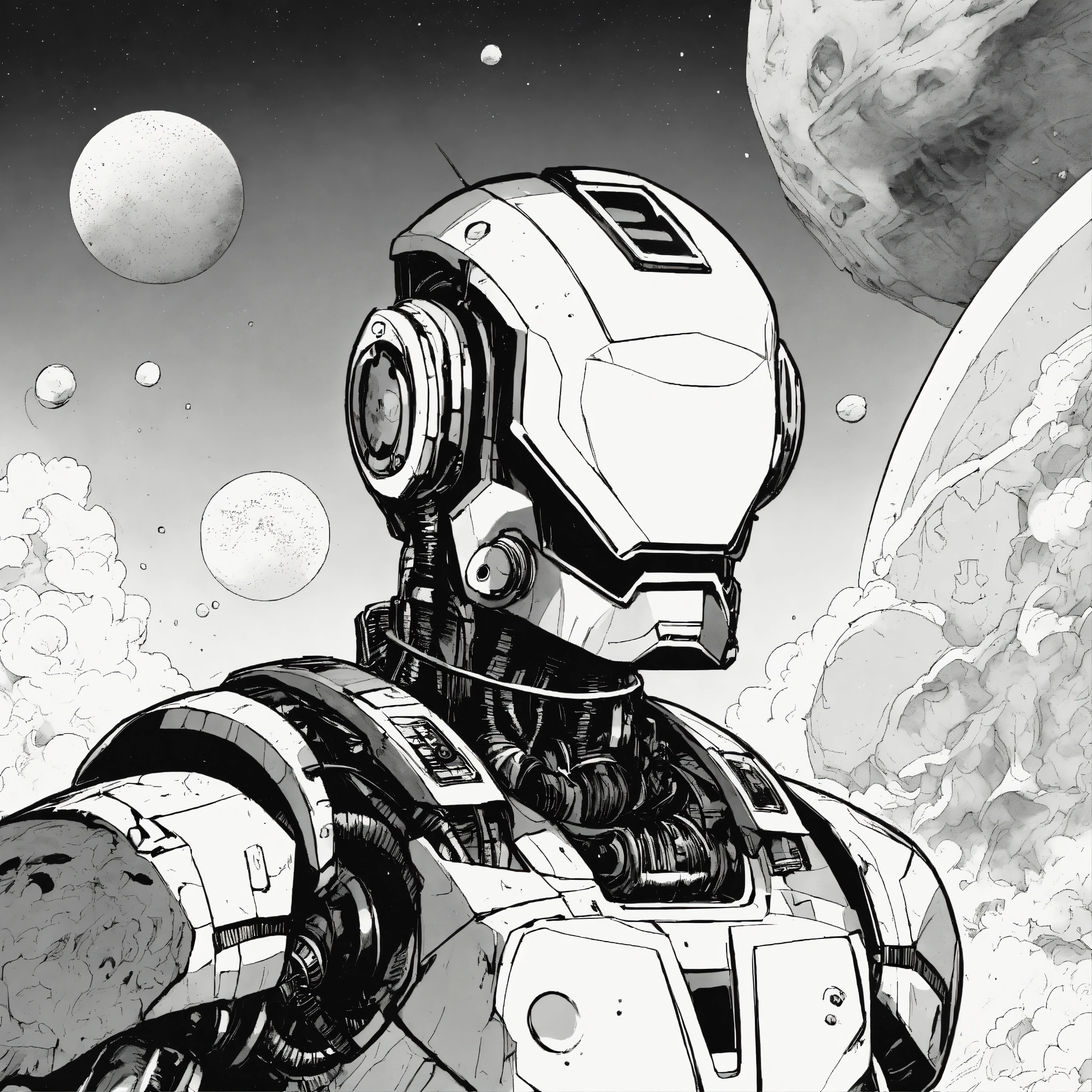 Lexica - A comic book panel about robots taking over the world, simple ...