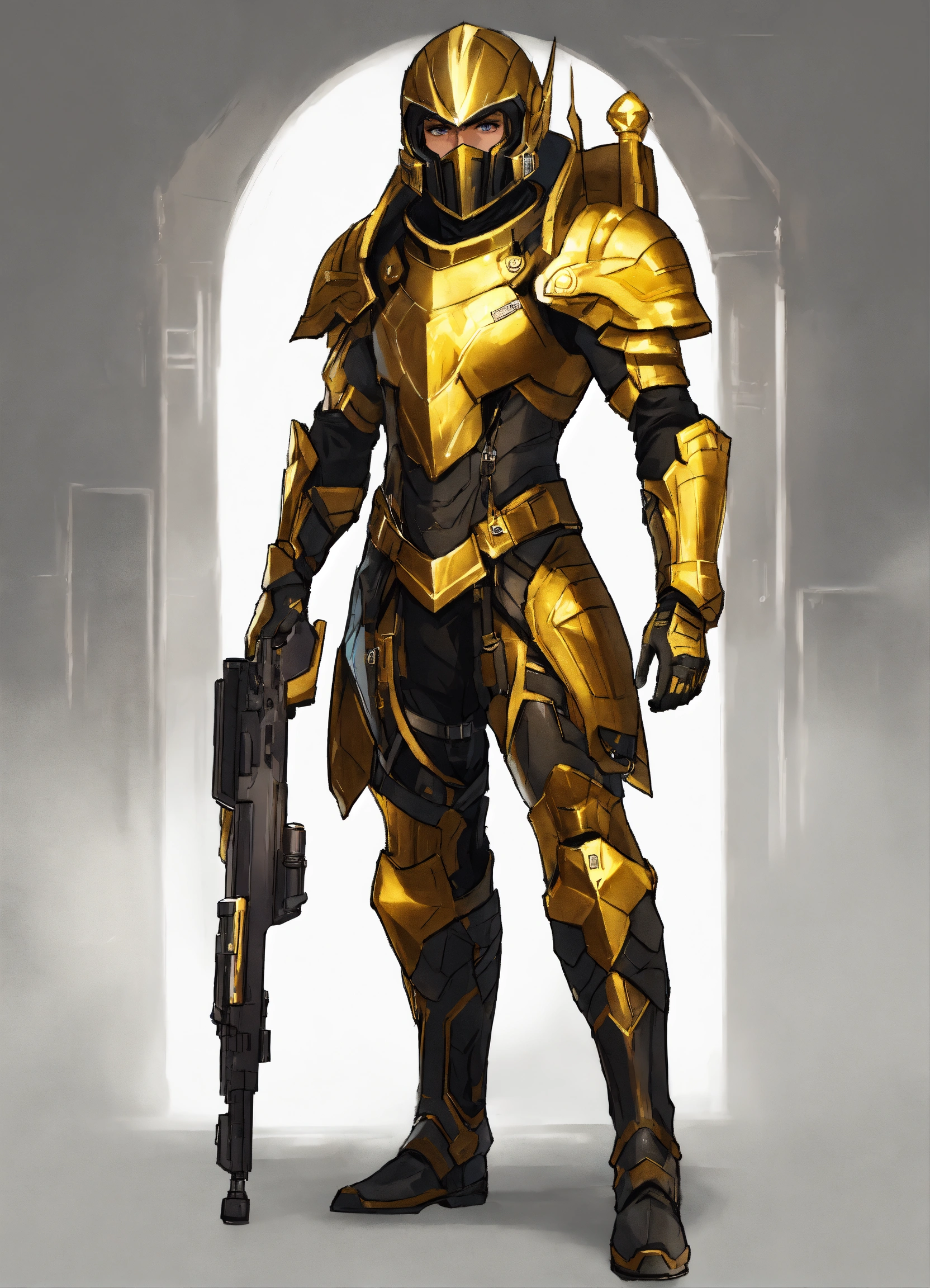 Lexica - Full body cartoon art of a high elf sci fi soldier wearing ...