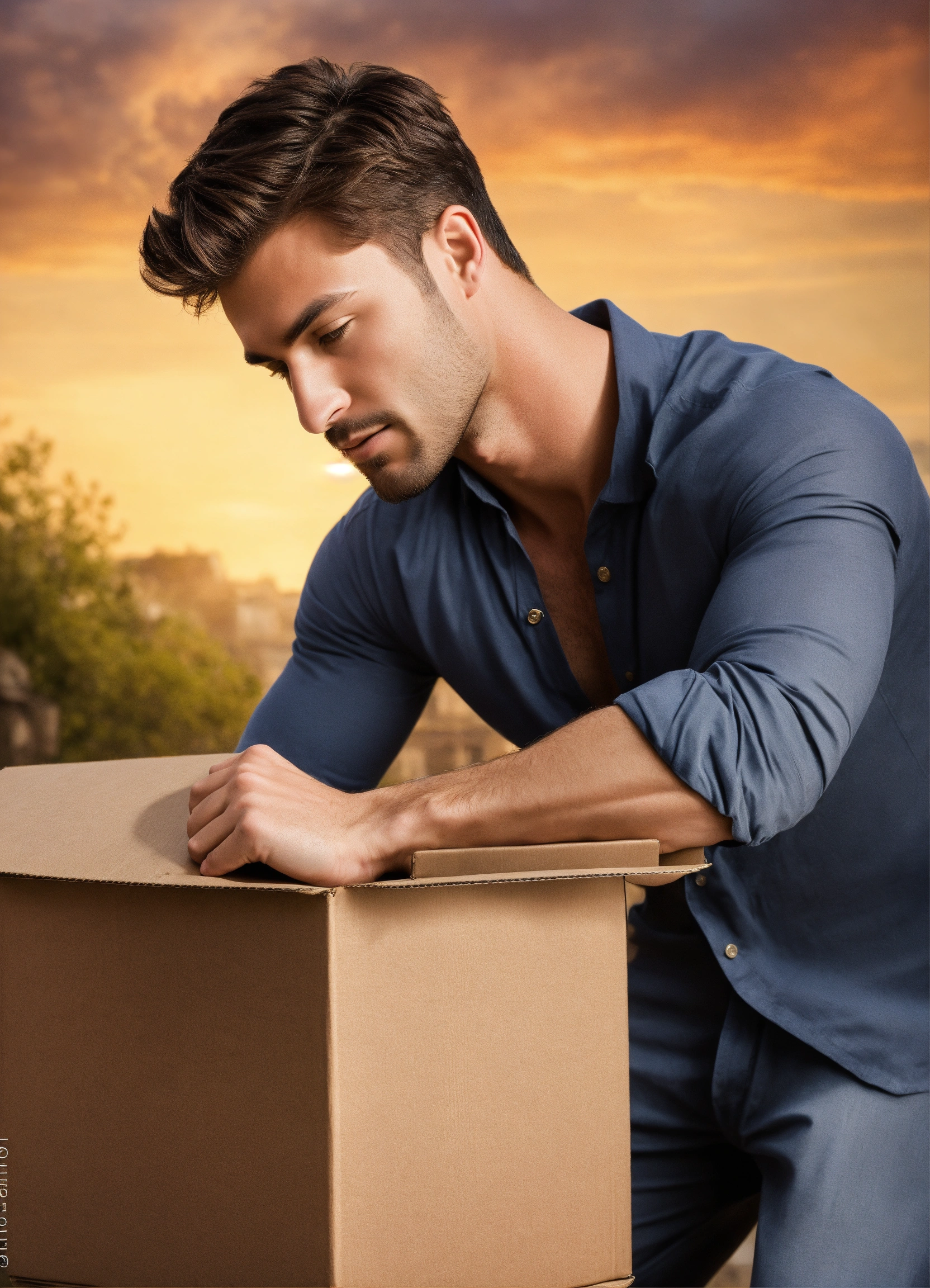 Lexica - Romance book cover photograph with a handsome male carrying a ...