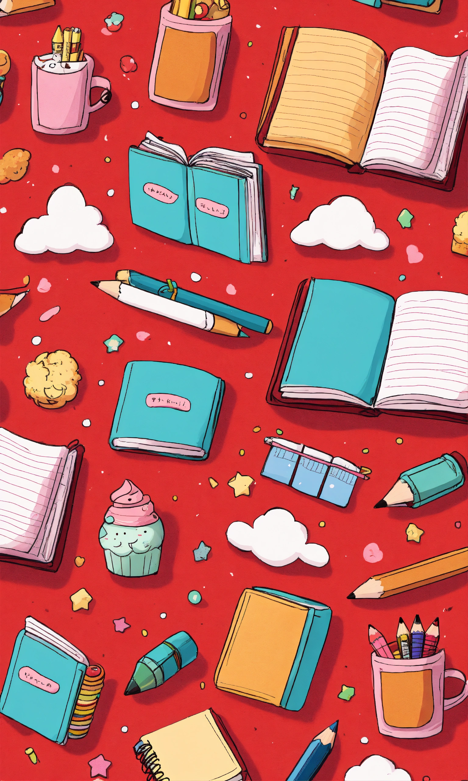 Lexica - Icons of kawaii books, cute pencils, cute notebooks, cute ...