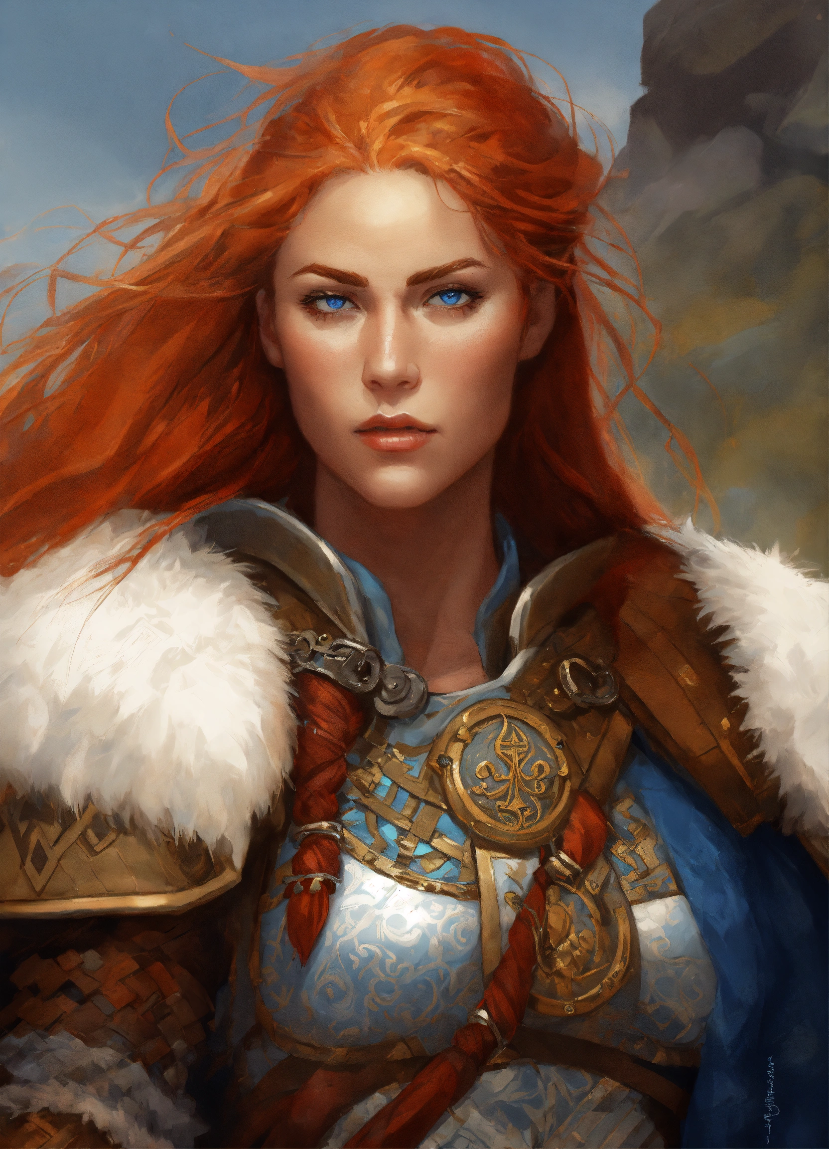 Lexica - Fantasy Art, muscular shieldmaiden, strong, buff, tall, bulky ...
