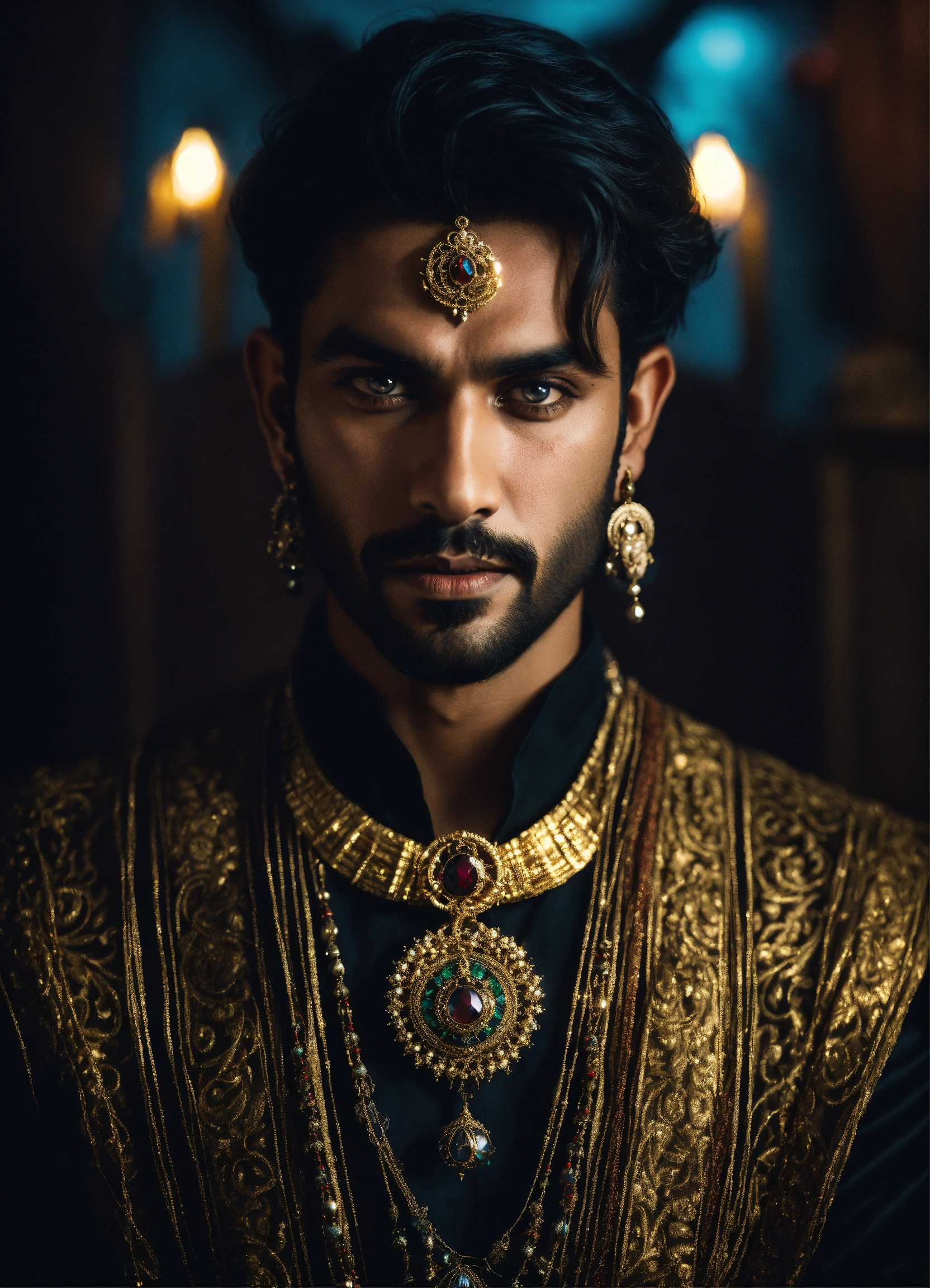 Lexica - Dark and cinematic fantasy portrait of a young and handsome ...