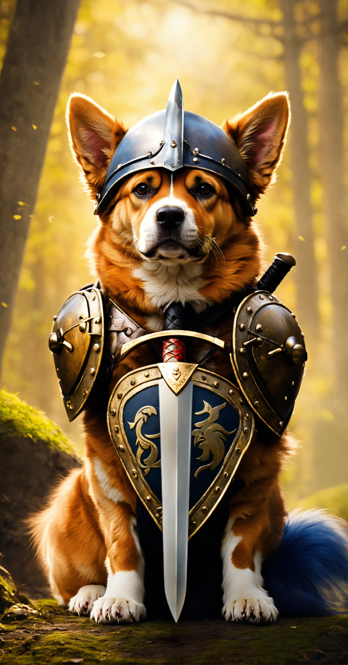 Lexica - Design a picture of a dog as a legendary Viking warrior with ...